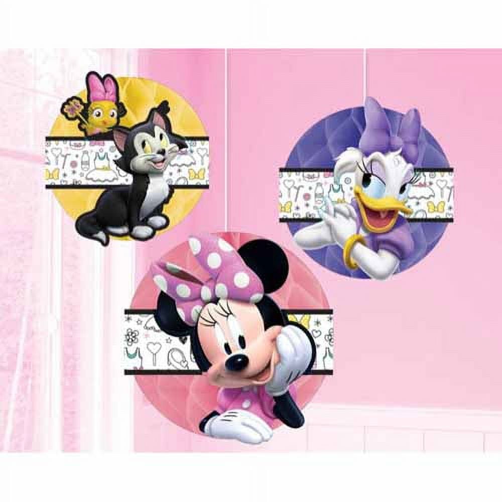 Minnie Mouse 'Happy Helpers' Honeycomb Decorations (3pc) - Walmart.com
