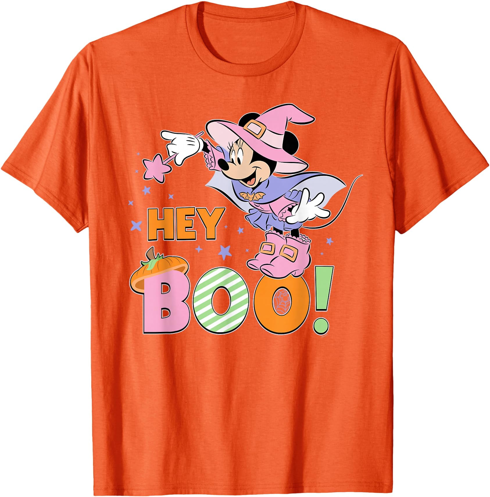 Minnie Mouse "Hey Boo!" Cute Halloween Matching DTG Print Unisex T ...