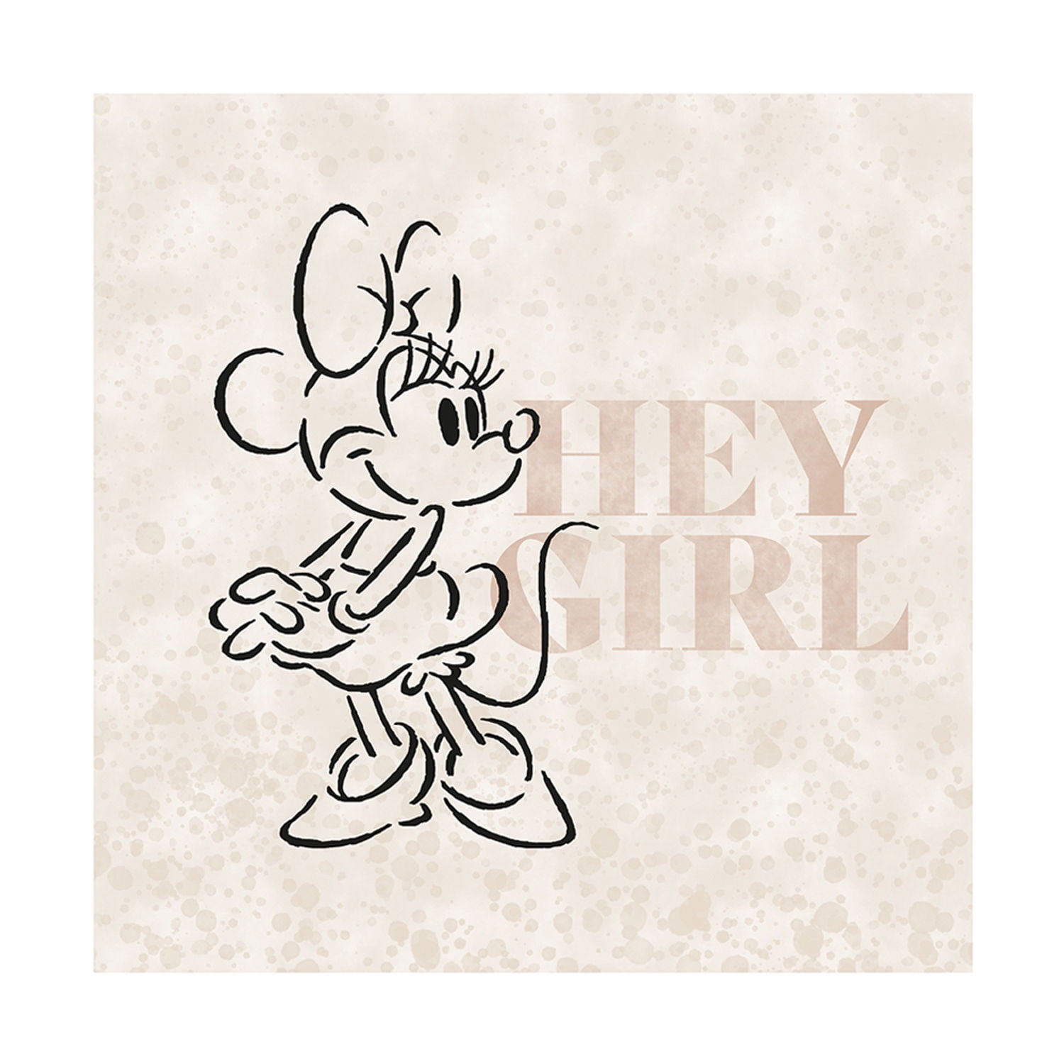 Minnie Mouse Hey Girl Print - Walmart.com