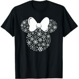 Minnie Mouse Icon Winter Holiday Christmas Snowflakes DTG Print Unisex ...