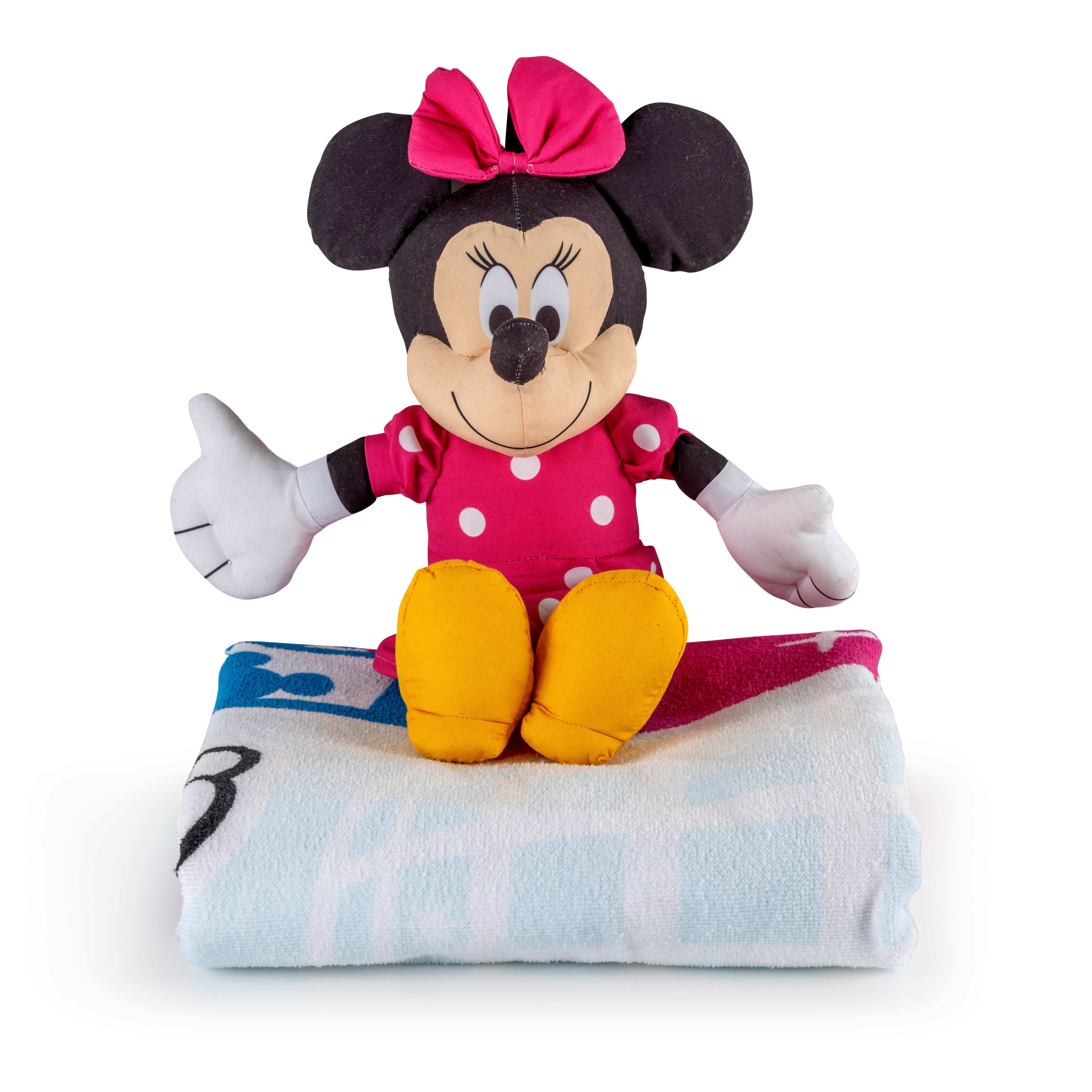 Minnie Mouse Kids 12" Polyester Beach Buddy and 28" x 58" Cotton Beach ...