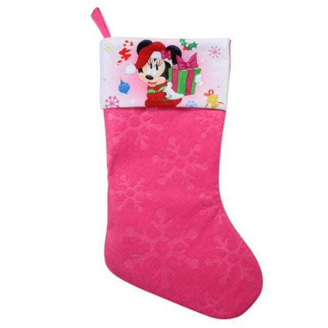 Minnie Mouse Kids Felt Embossed Christmas Stocking 15.5 Inch Long ...