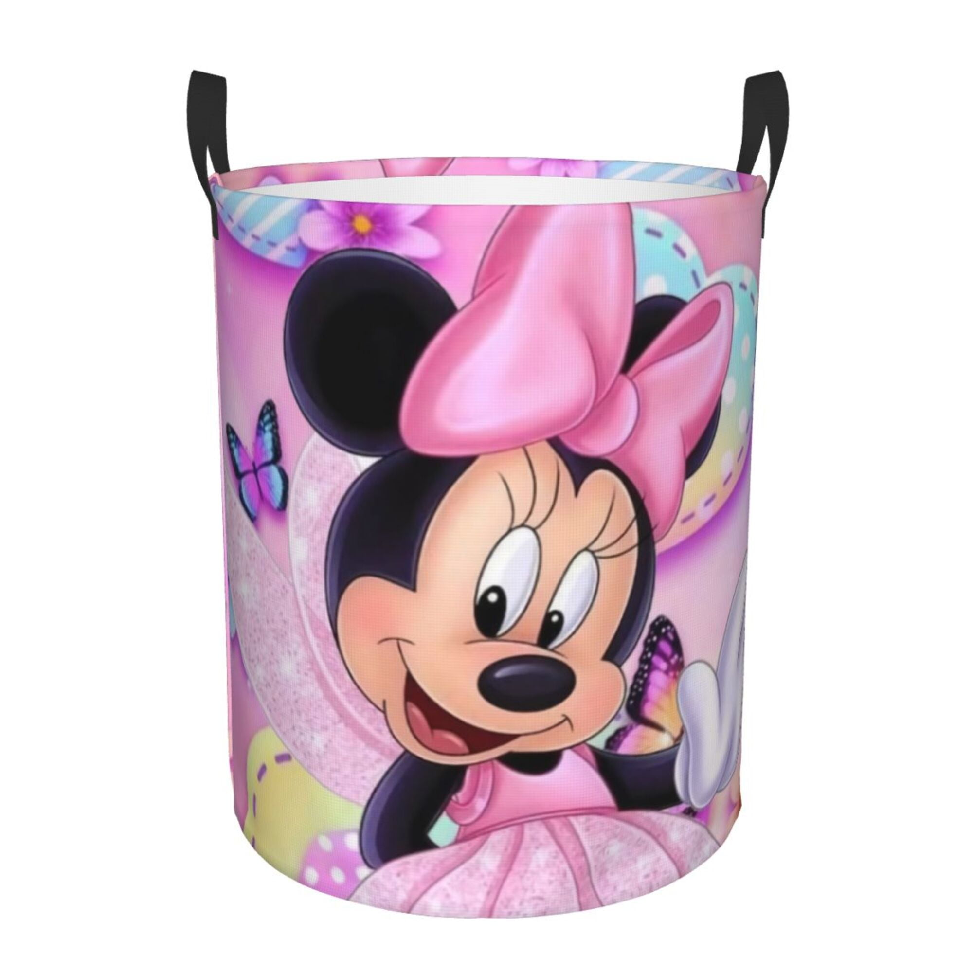 Minnie Mouse Laundry Hamper, Waterproof Collapsible Circular Storage ...
