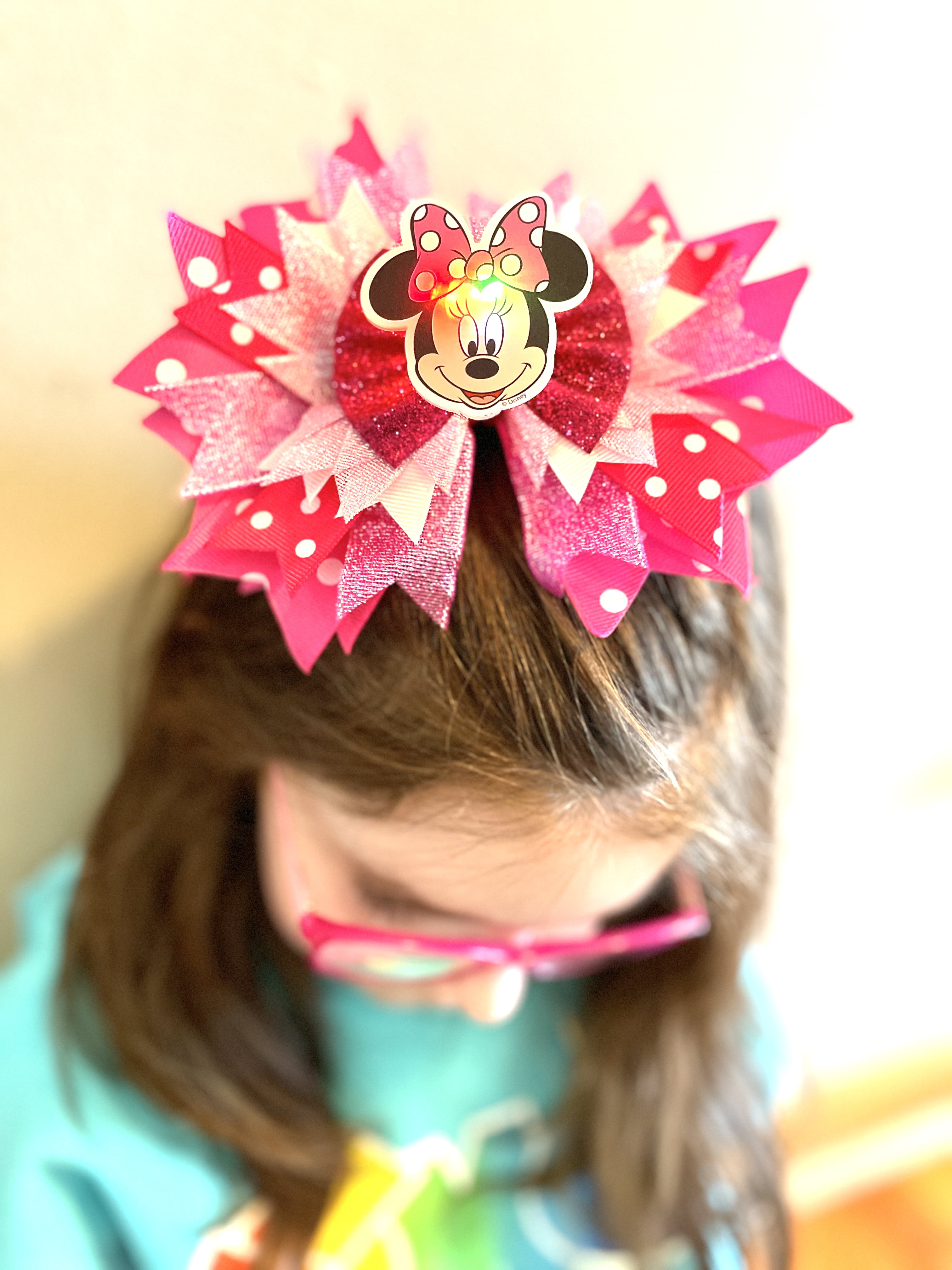 Minnie Mouse Light Up Bow - Walmart.com