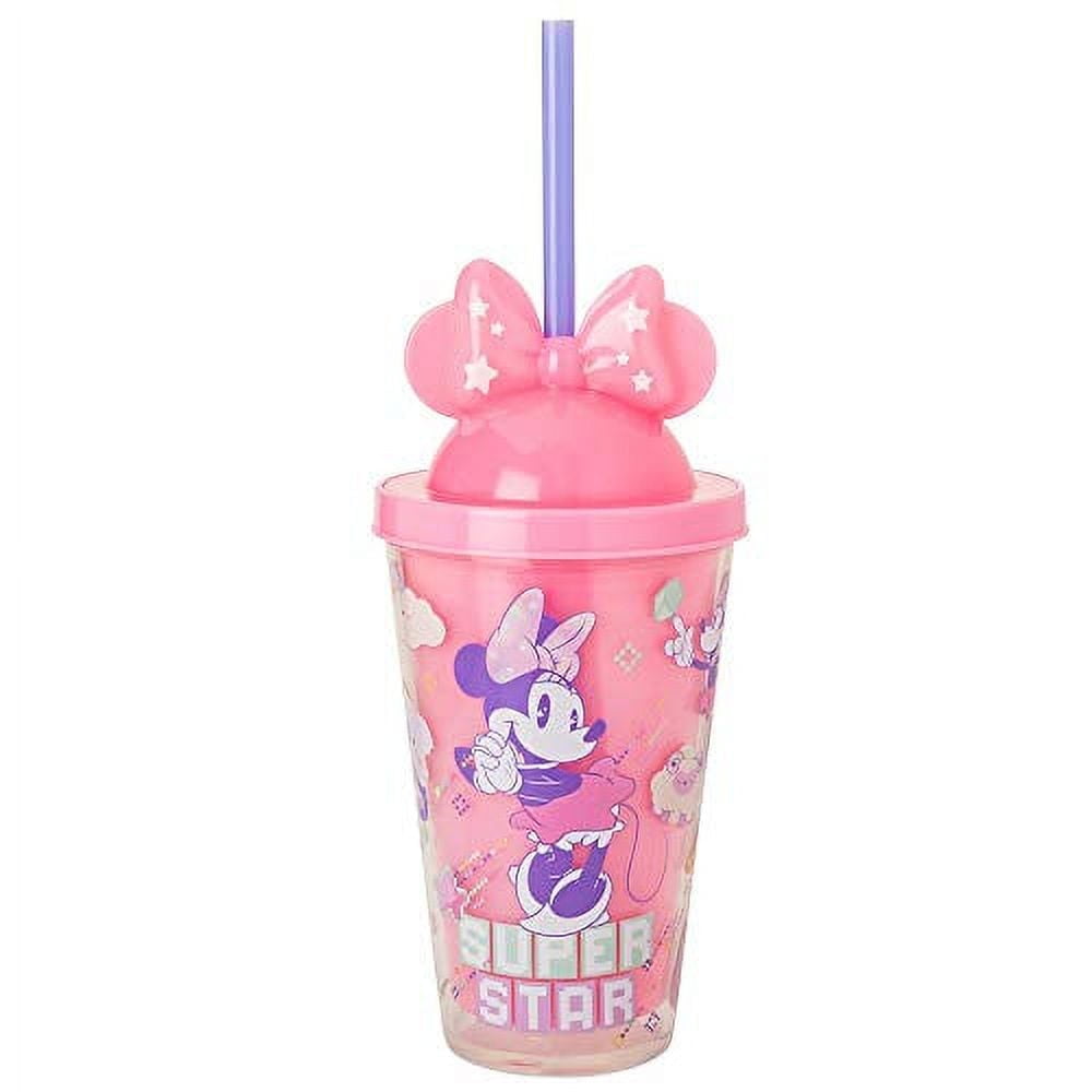 Disney Minnie Mouse 10 oz Light-Up Tumbler with Straw, Arcade Pattern ...