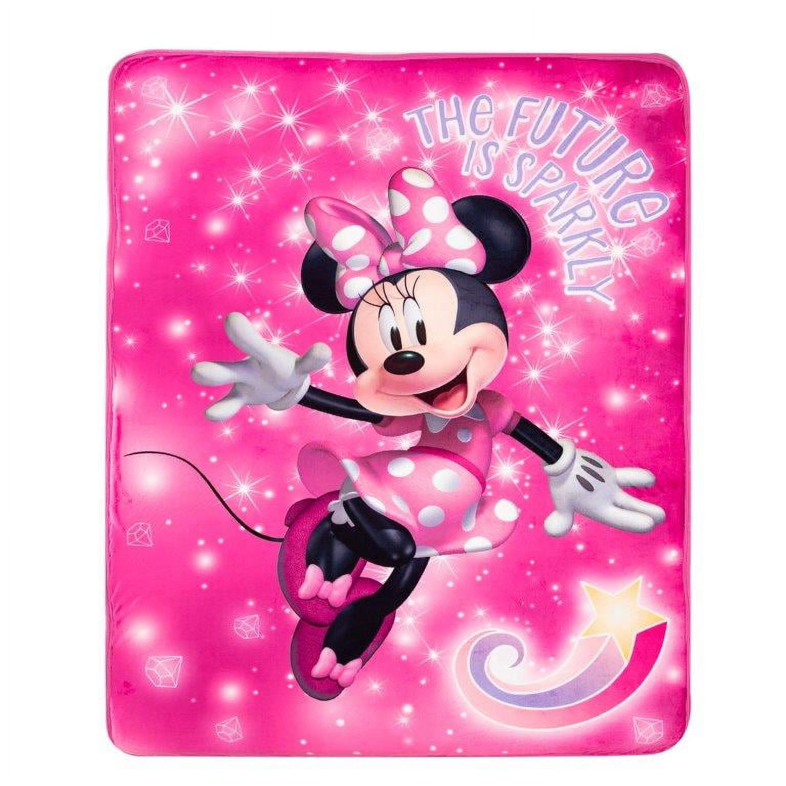 Minnie Mouse, Minnie Sparkles Oversized Silk Touch Sherpa Throw Blanket ...