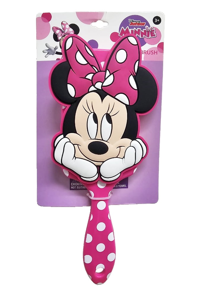 Minnie Mouse Moulded Paddle Hair Brush for Kids and Women - Walmart.com
