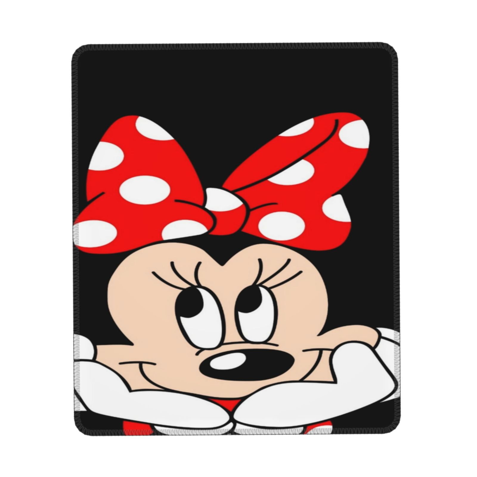 Minnie Mouse Mouse Pad Personalized Gaming Mouse Mat With Stitched Edge ...