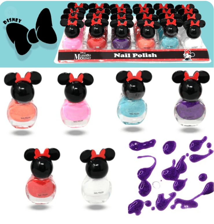 Minnie Mouse Nail Polish 6 Pack - Walmart.com
