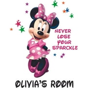 Minnie Mouse Name Stickers