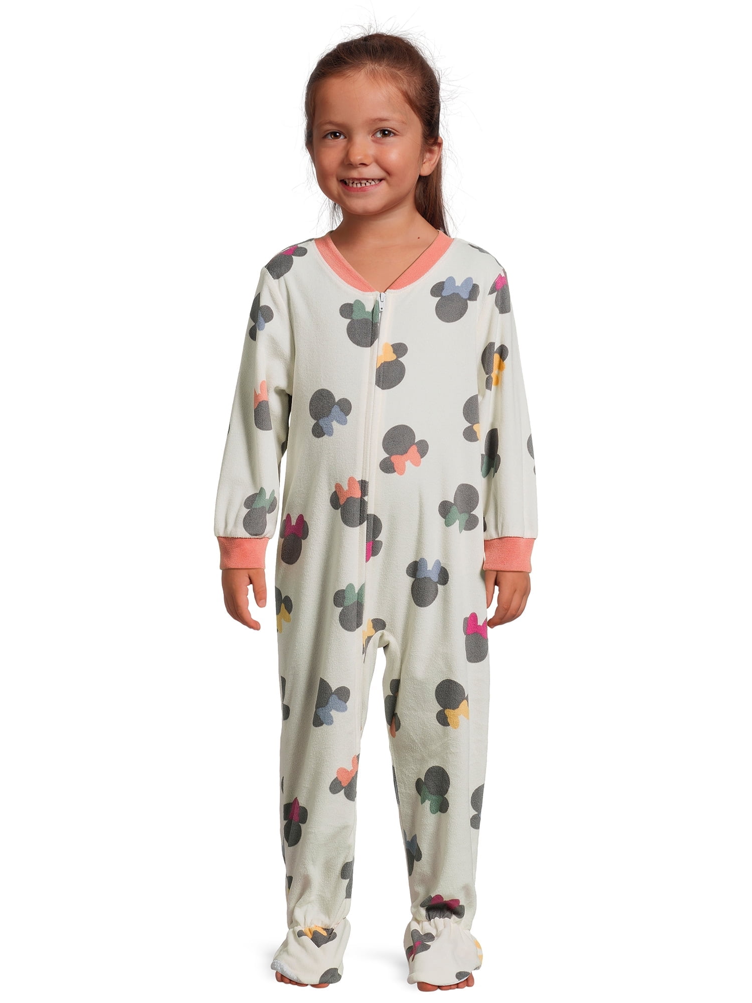 Minnie Mouse One Piece Sleeper Pajamas (18M) - Walmart Business Supplies