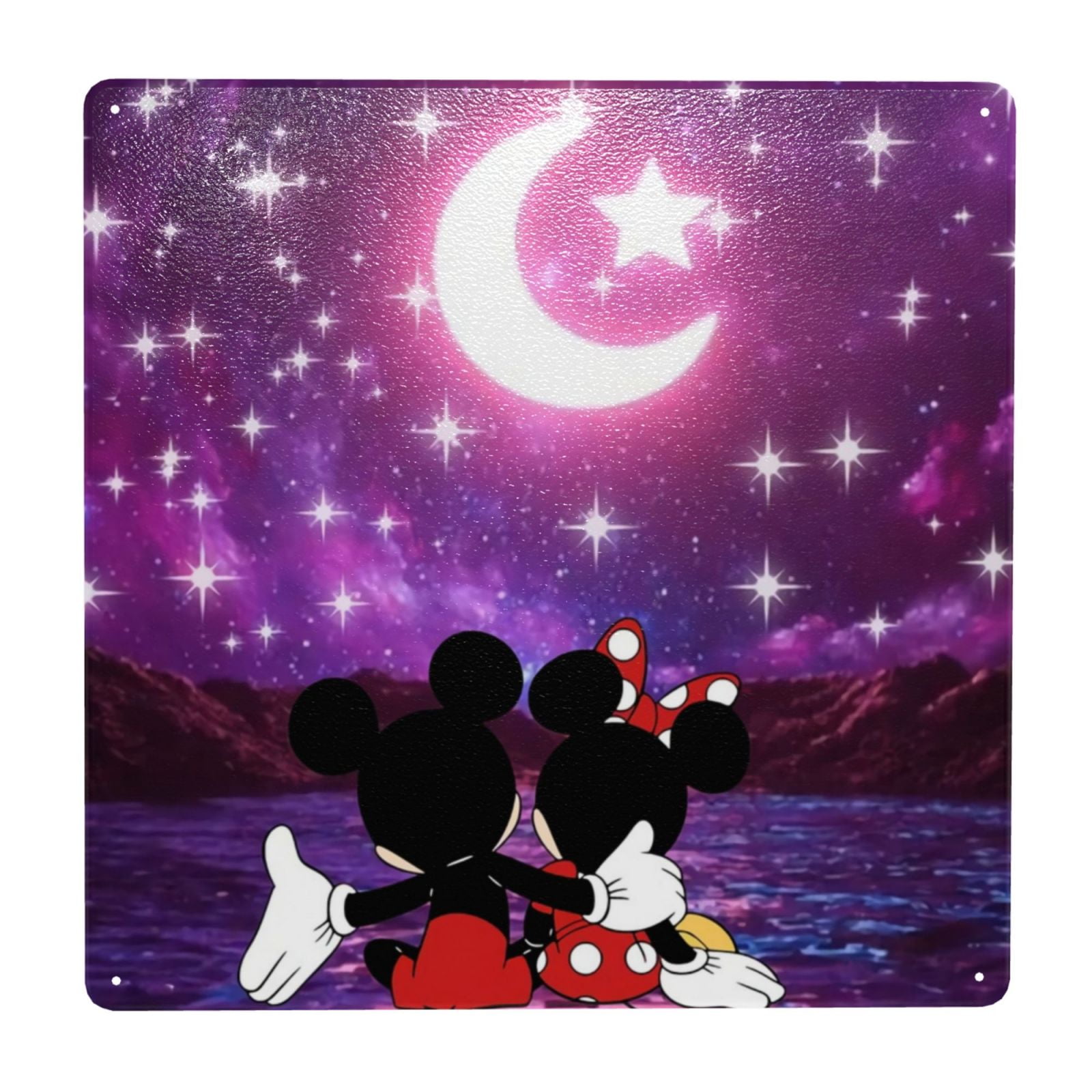 Minnie Mouse Pintura Impresa En Estaño, Decoración De Pared Para El Hogar (12x 12in) - Walmart.com