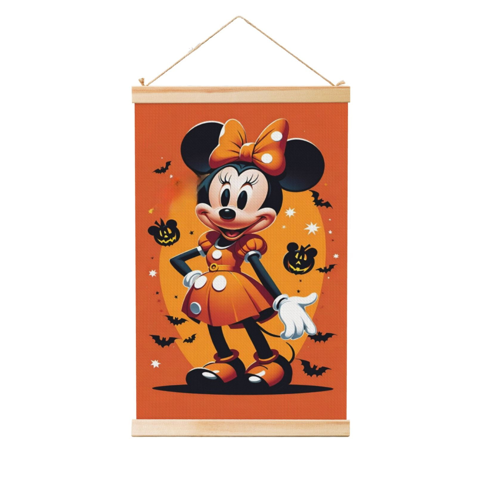 Minnie Mouse Poster Aesthetic Canvas Wooden Shaft Wall Art Hanging ...