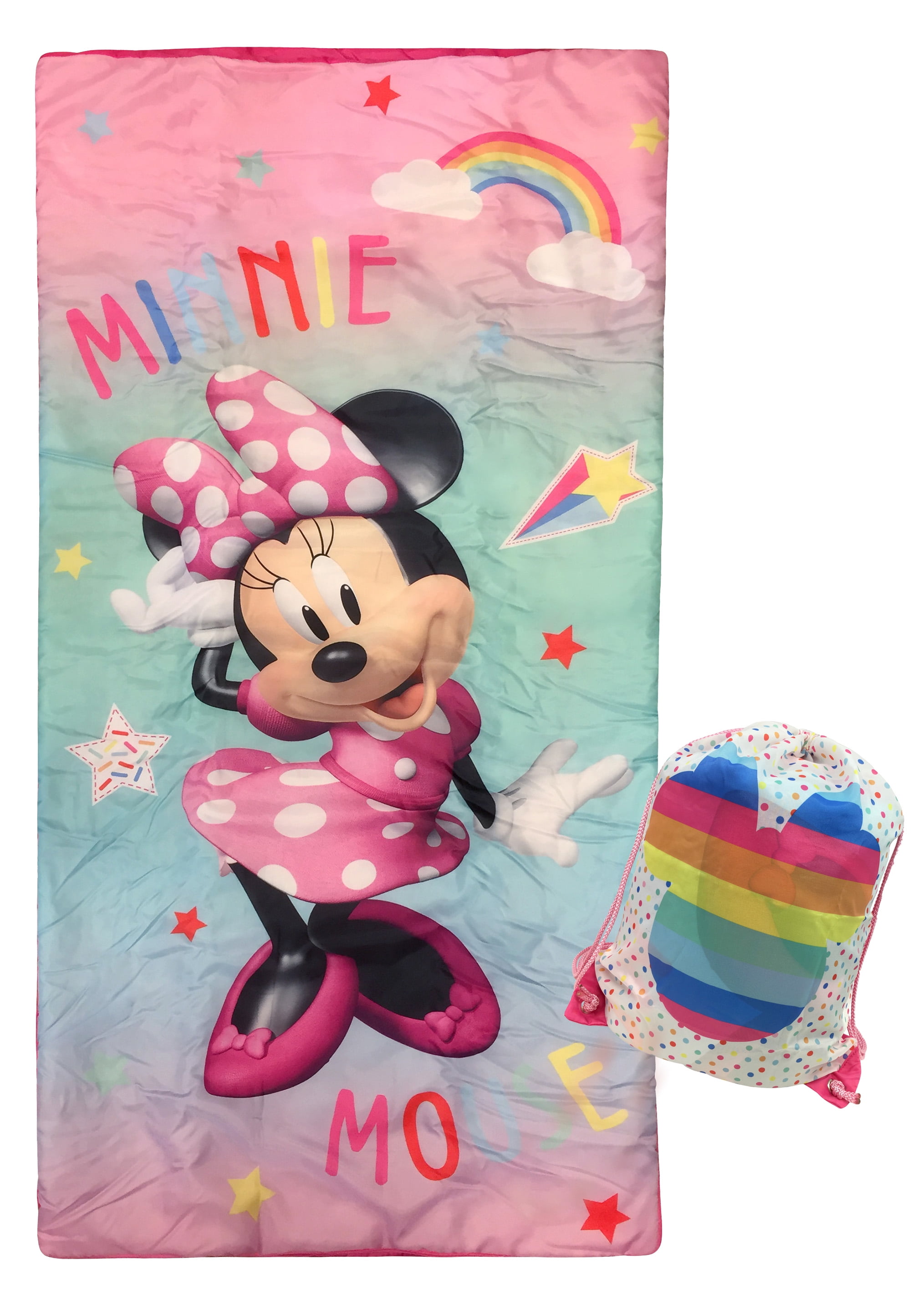 Free Shipping! Minnie Mouse Rainbow 2-Piece Child Slumber Sack and ...