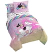 Disney Minnie Mouse Faces Pink 7 Piece Full Bed Set, 100% Microfiber ...