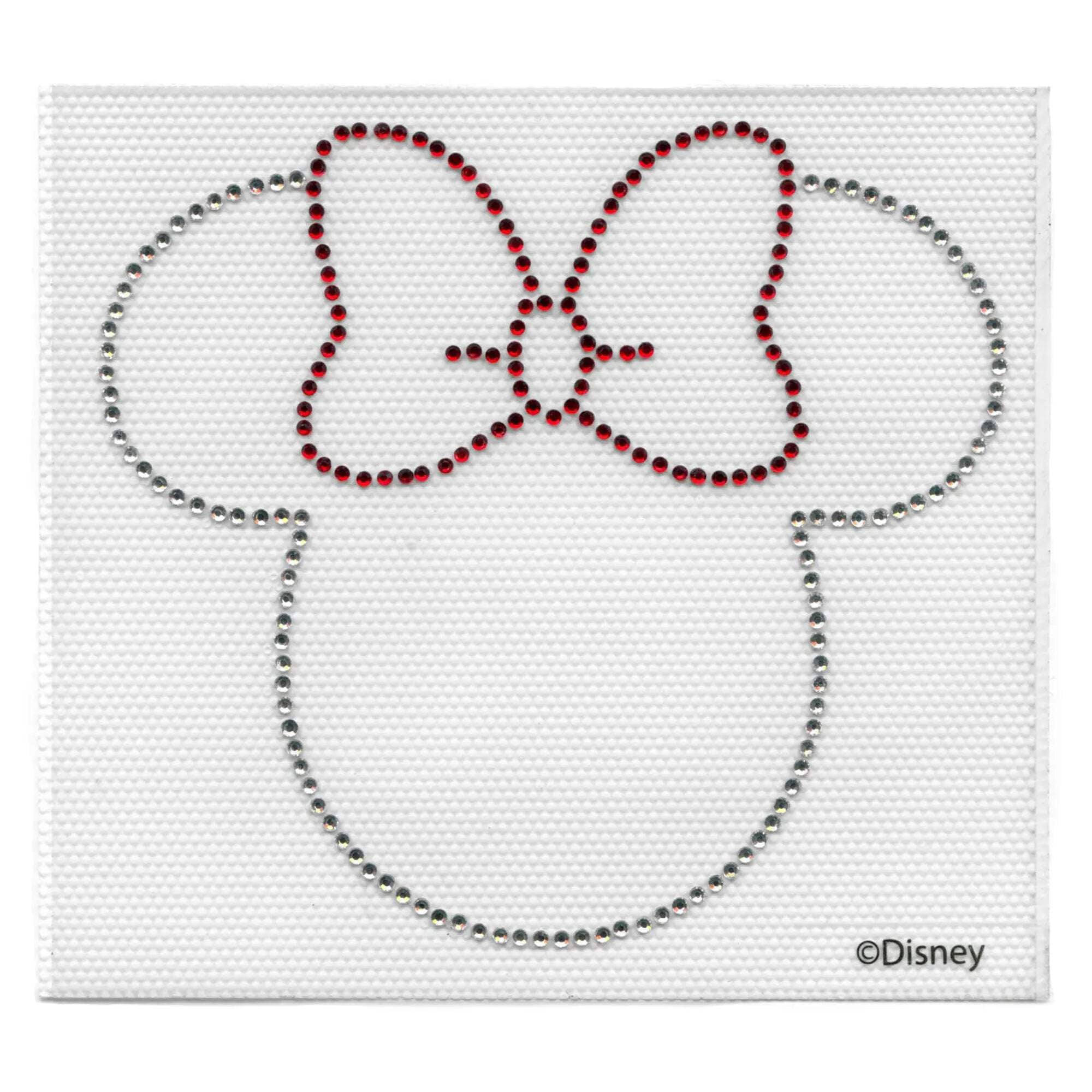 Minnie Mouse Rhinestone Head Patch Disney Mickey Cartoon Applique Iron ...