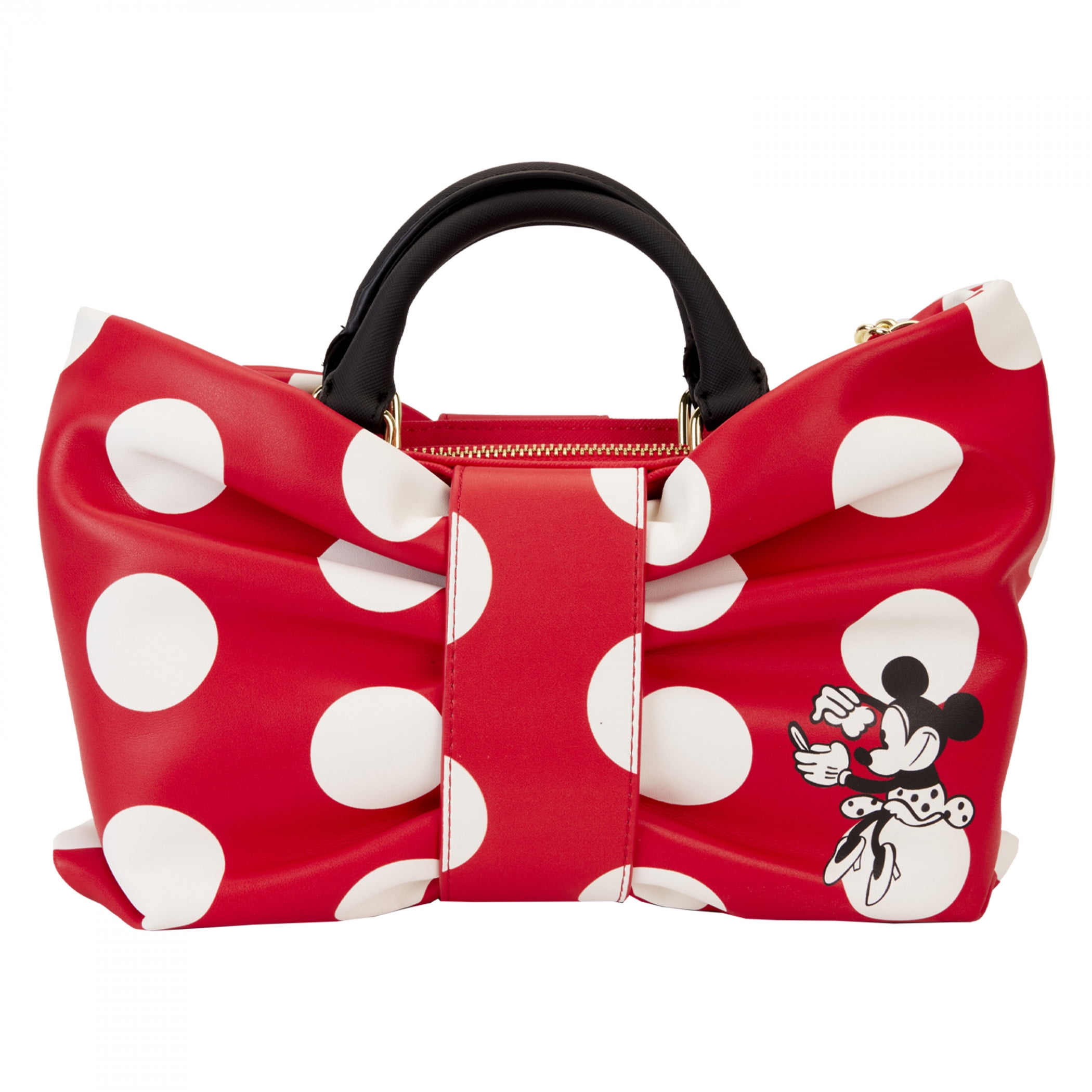 Minnie Mouse Rocks The Dots Figural Bow Crossbody Bag by Loungefly ...