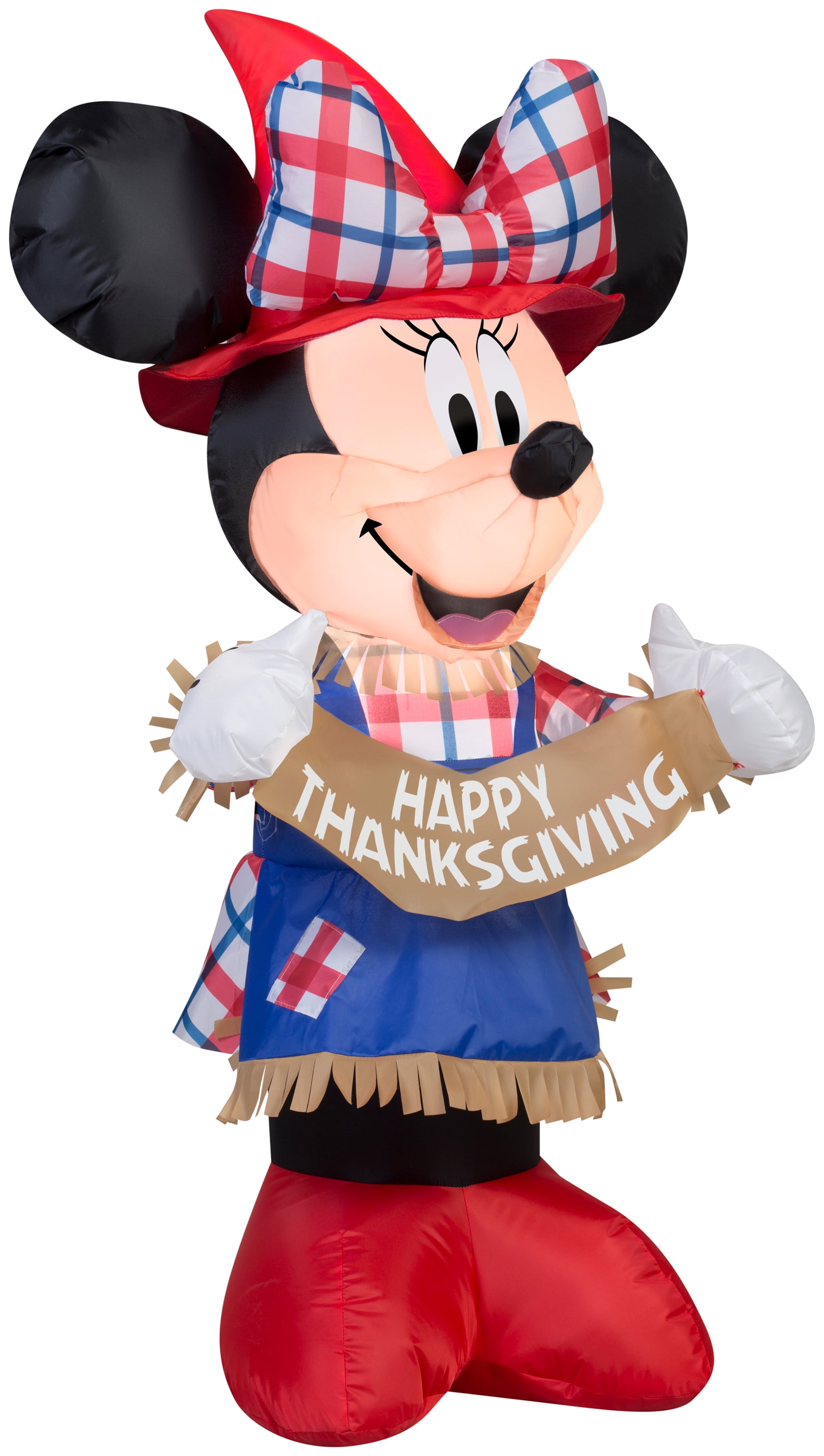 Disney's Minnie Mouse Scarecrow Airblown Inflatable Halloween Outdoor ...