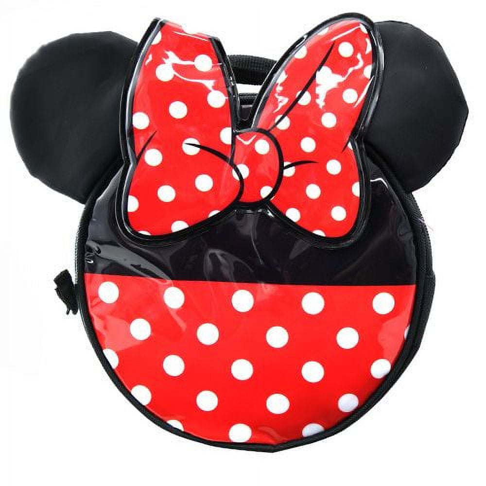 Minnie Mouse Shiny PVC Round Lunch Bag with Ears & Bow - Walmart.com