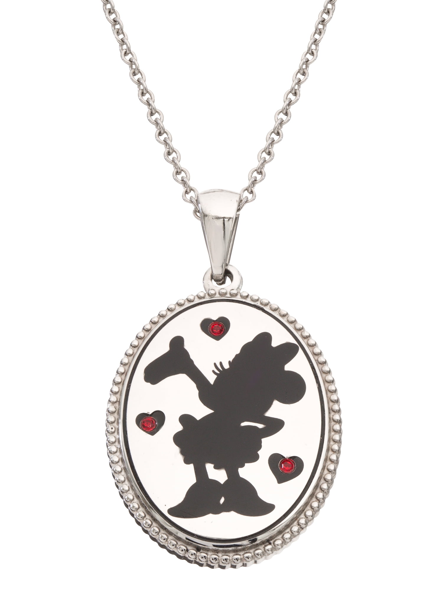 Minnie Mouse Stainless Steel I Choose to Be Inspiring Pendant, 18 ...
