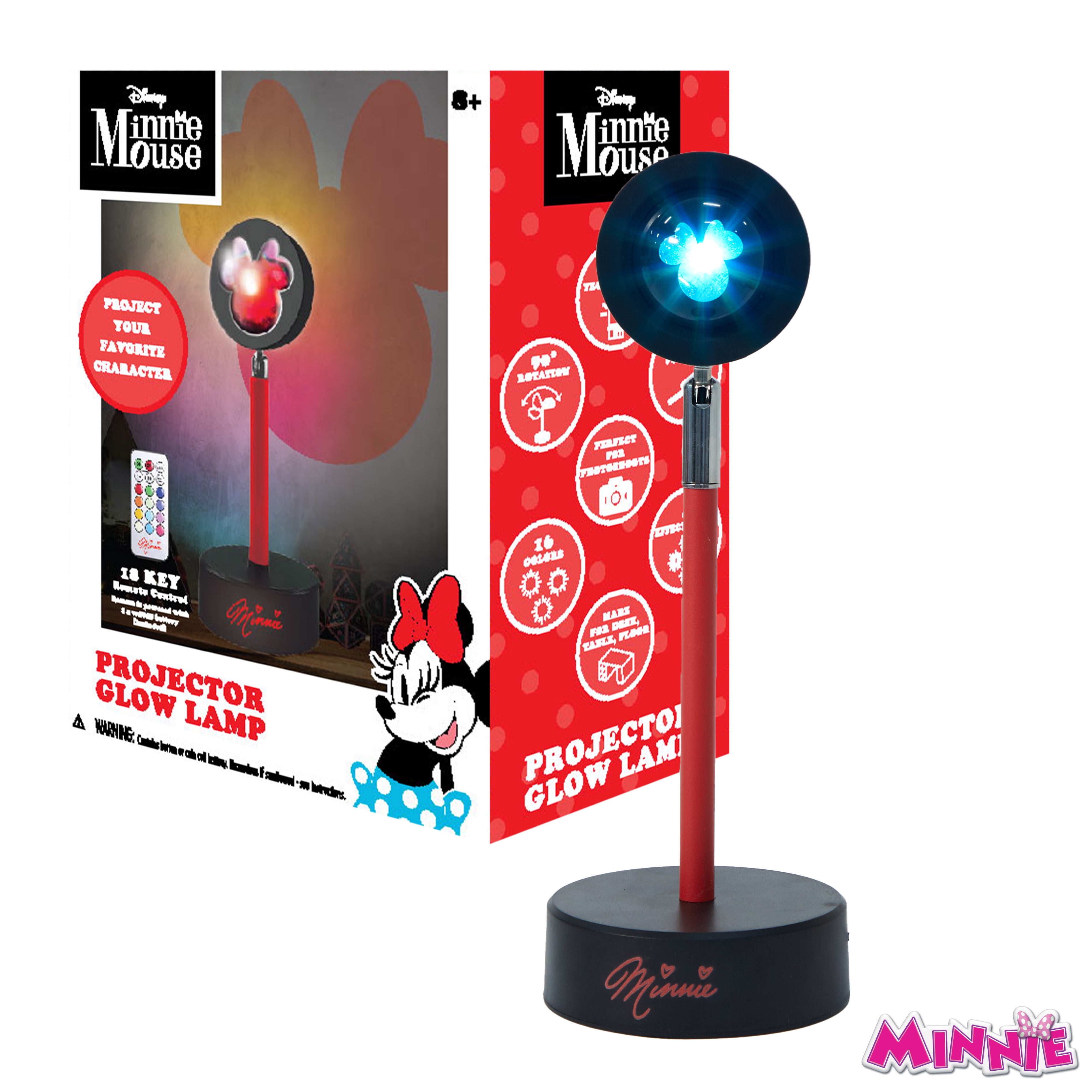 Minnie Mouse LED Sunset Projection Lamp, , 3.4" W x 7.5" H - Walmart.com