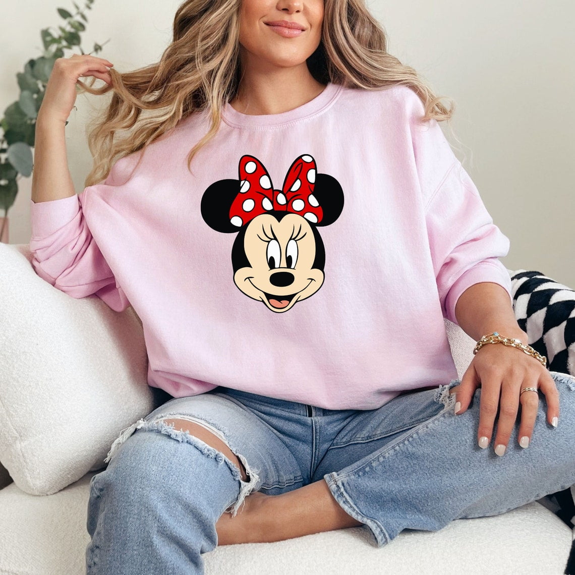 Minnie Mouse Sweatshirt, Disney Trip Sweatshirt, Disney Minnie ...