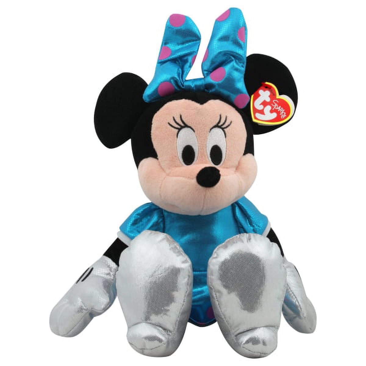 Minnie Mouse TY Sparkle Beanie Buddy 13" Plush Toy Doll - Blue ...