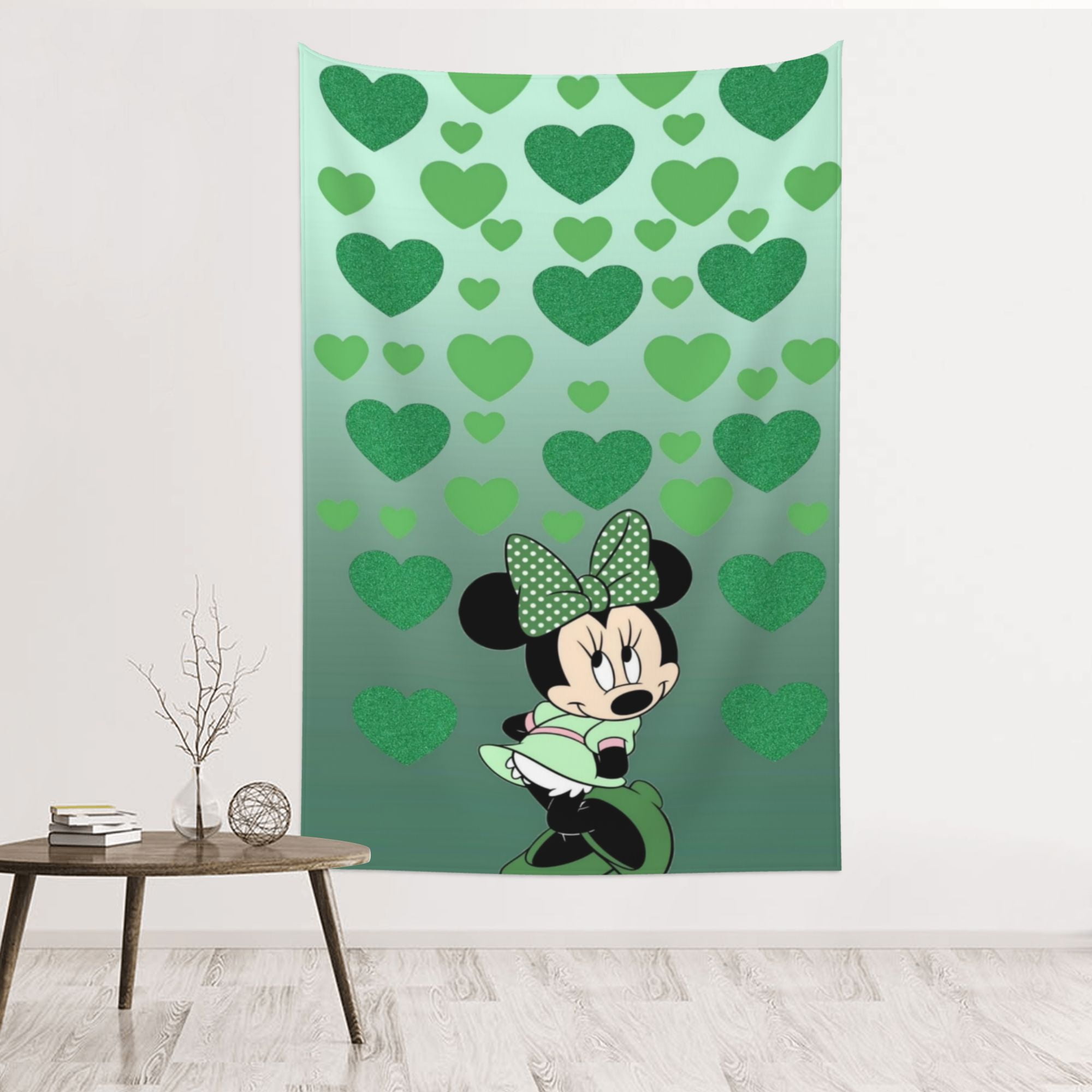 Minnie Mouse Tapestry Aesthetic Wall Hanging for Living Room Bedroom ...