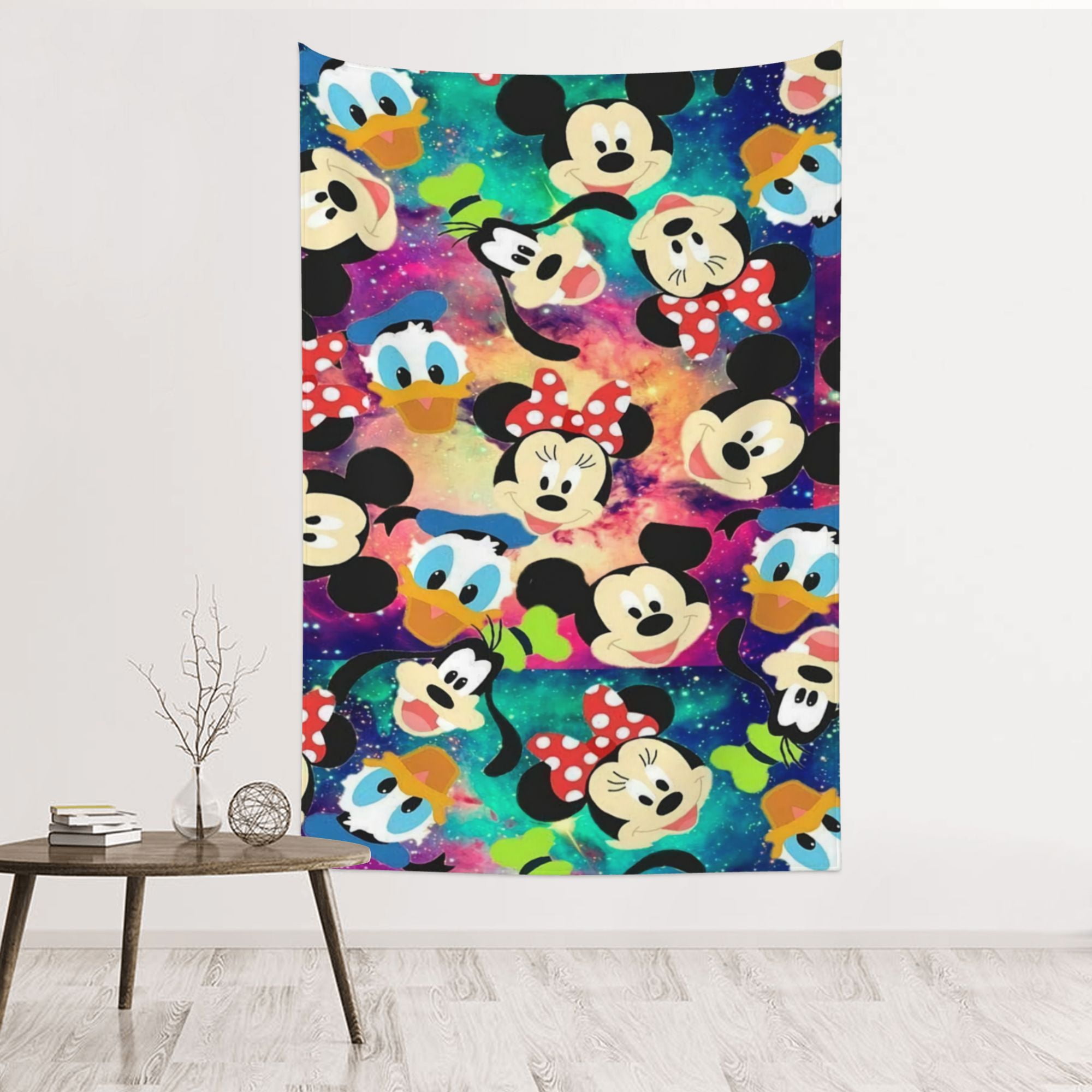 Minnie Mouse Tapestry Aesthetic Wall Hanging for Living Room Bedroom ...