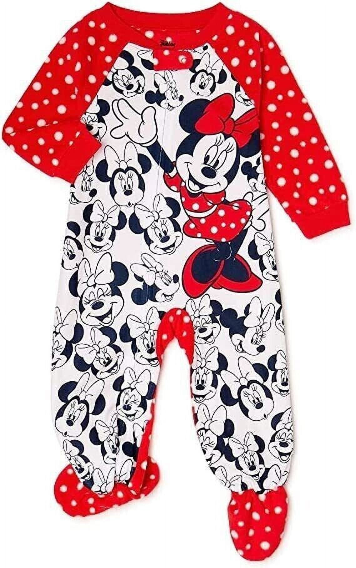 Minnie Mouse Toddler Girl's Character Fleece Footed Pajama Sleeper ...