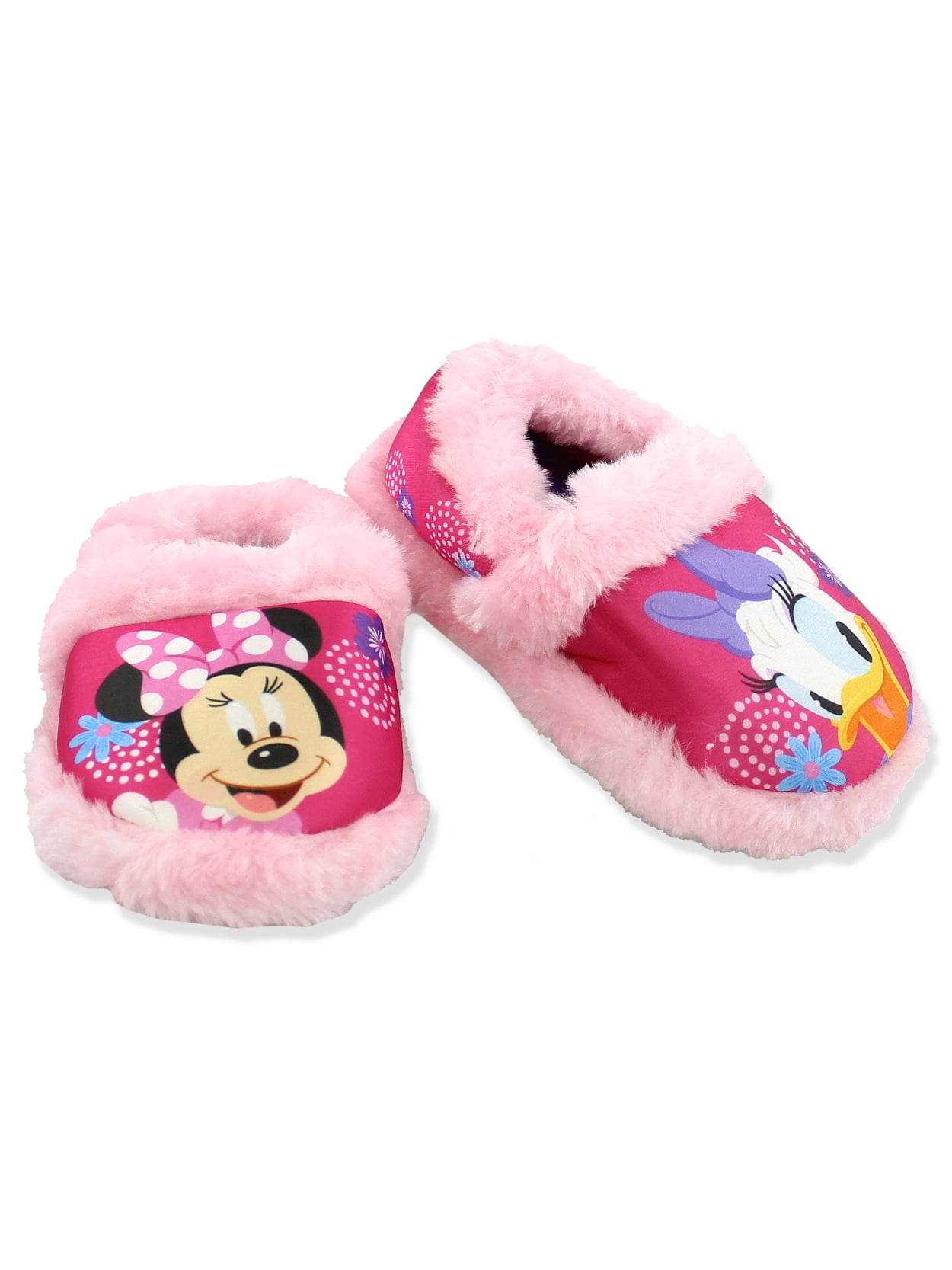 Minnie Mouse Toddler Girl's Plush A-Line Slippers CH89549H - Walmart.com