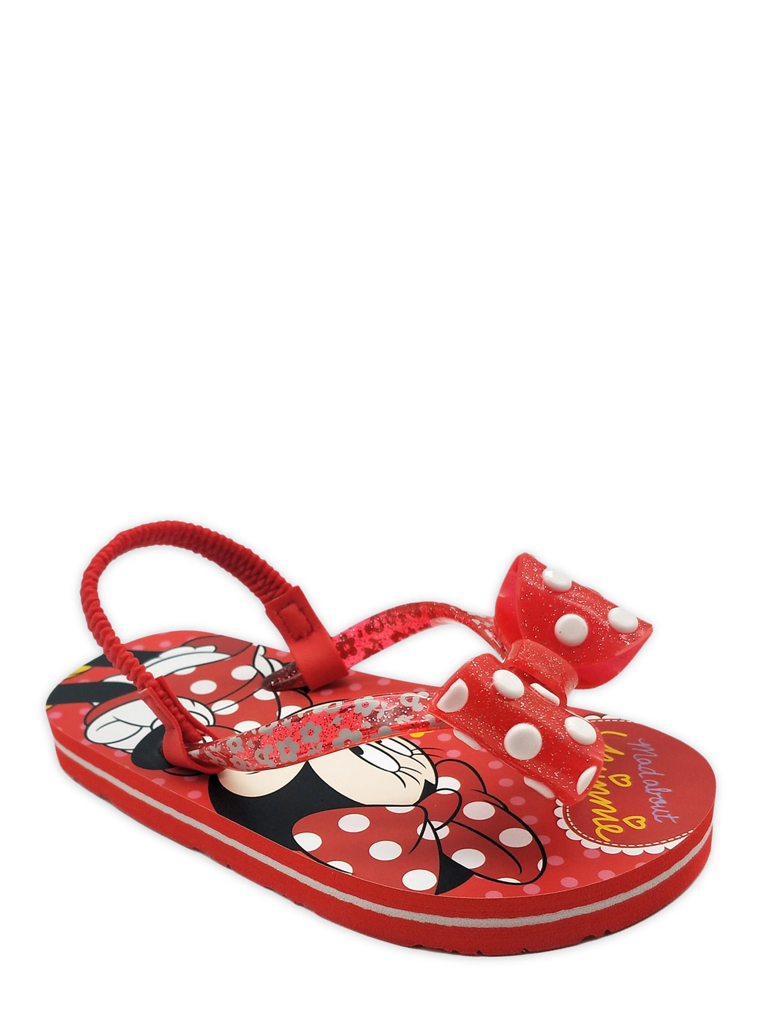 Minnie Mouse Toddler Girls Beach Flip Flops - Walmart.com