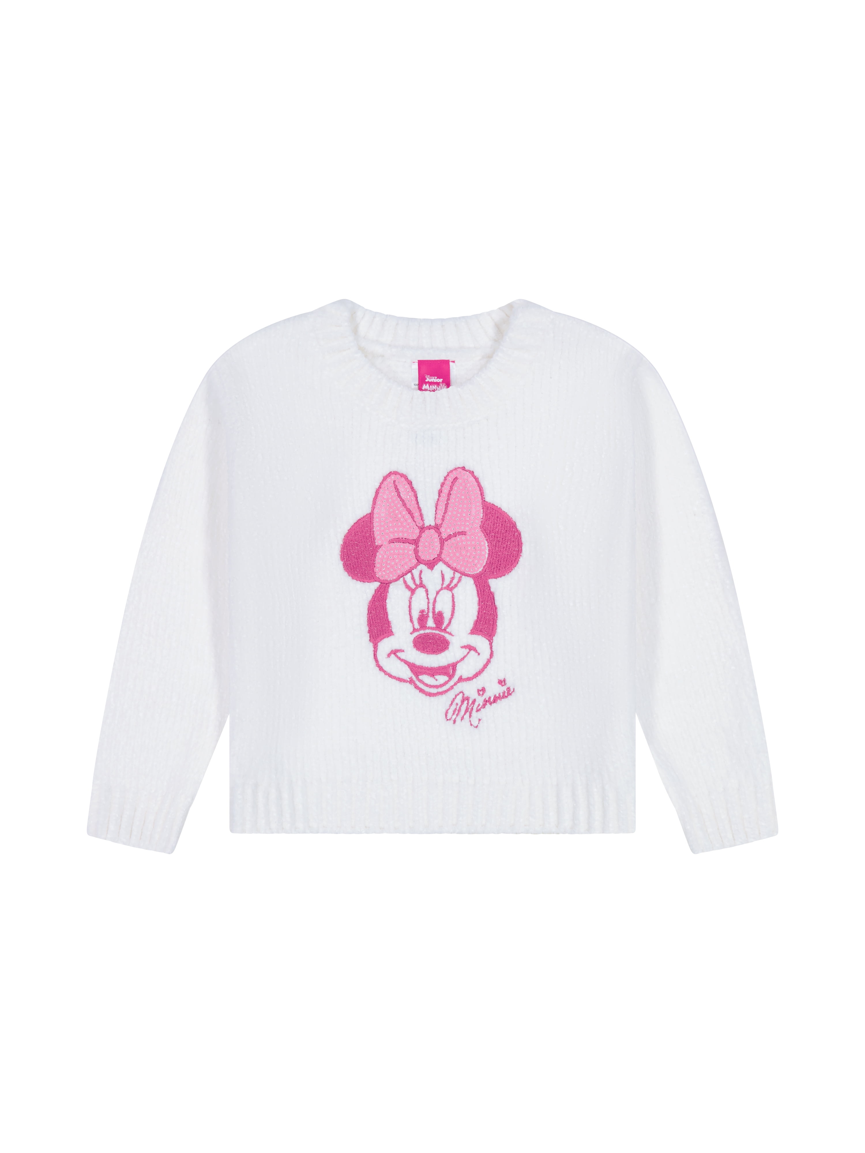 Minnie Mouse Toddler Girls Chenille Sweater, Sizes 12 Months-5T ...