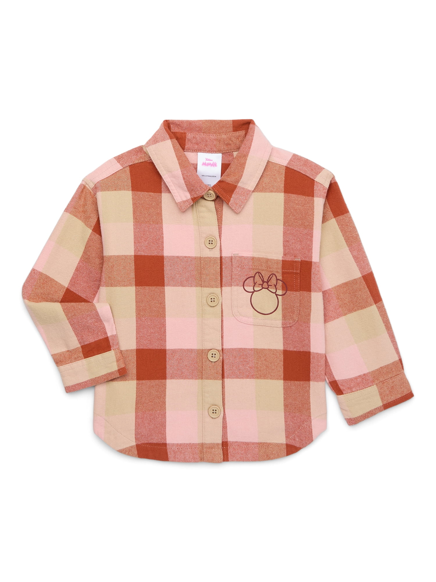 LICENSE Minnie Mouse Toddler Girls Shacket, Sizes 12 Months - 5T ...