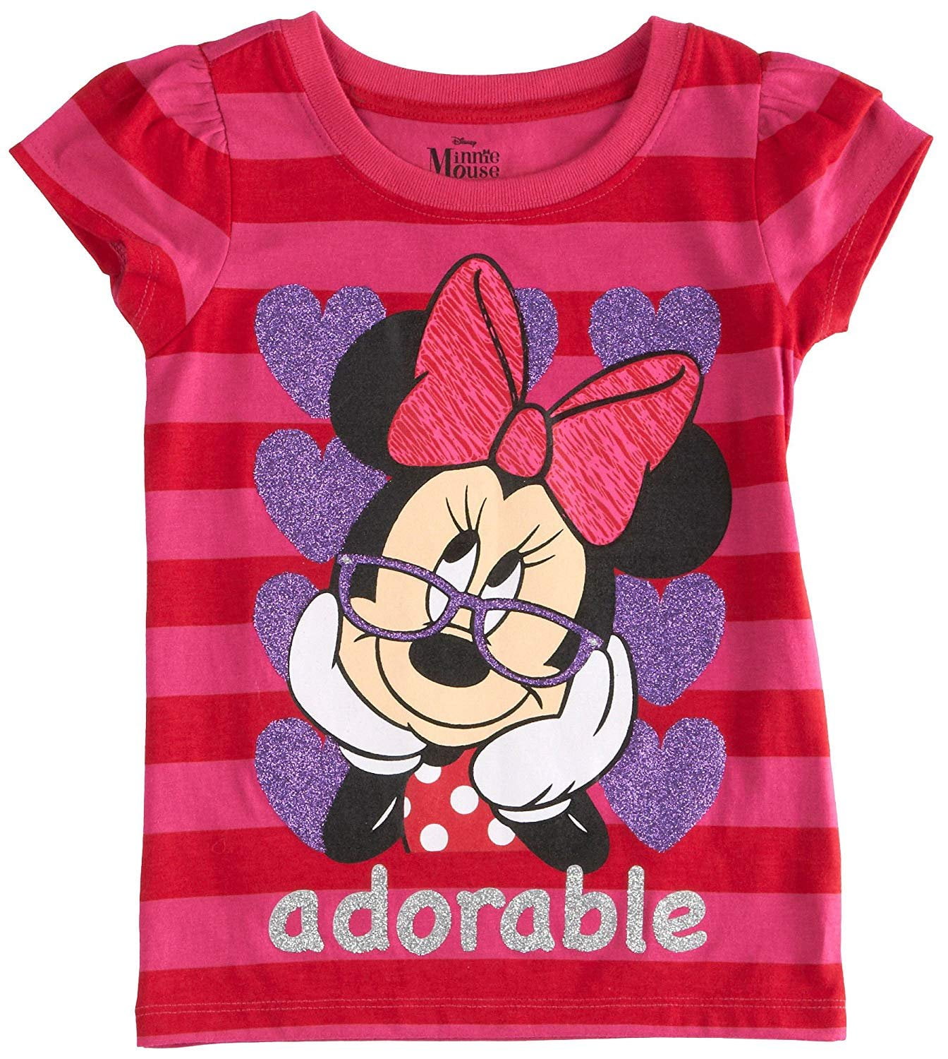 Minnie Mouse Toddler Girls Shirt Adorable Tee Pink 2T - Walmart.com