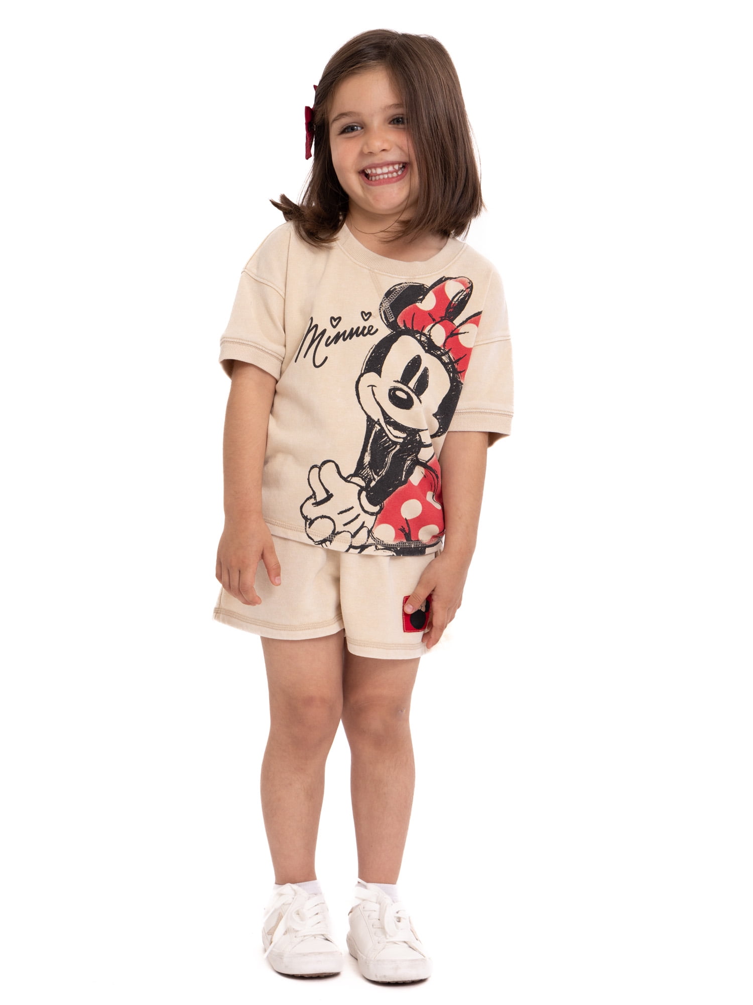 Minnie Mouse Toddler Girls Tee and Shorts Set, 2-Piece, Sizes 12M-5T ...