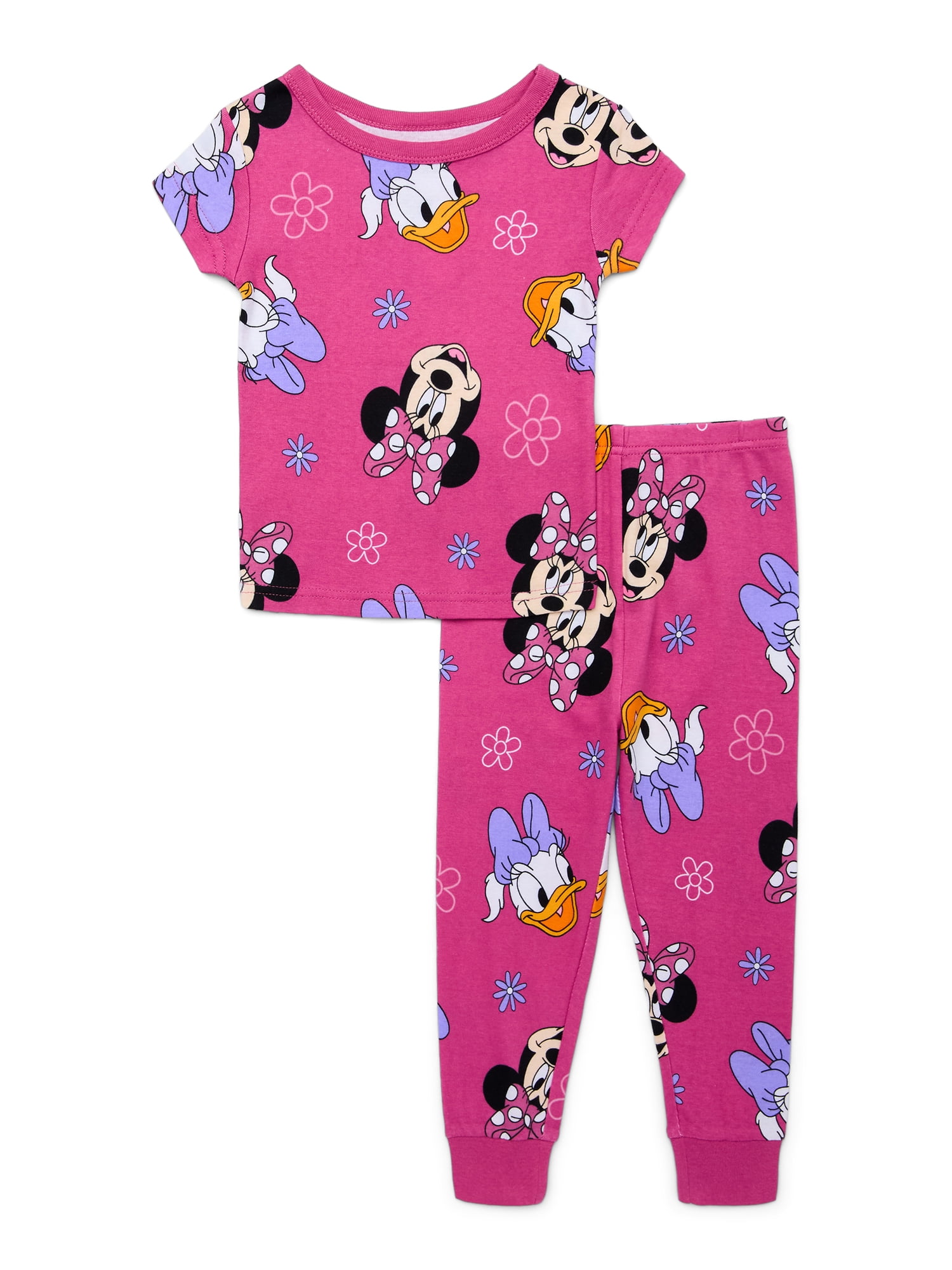 Character Snug Fit Cotton Top and Pants Pajama Set, 2-Piece, Size 12M ...