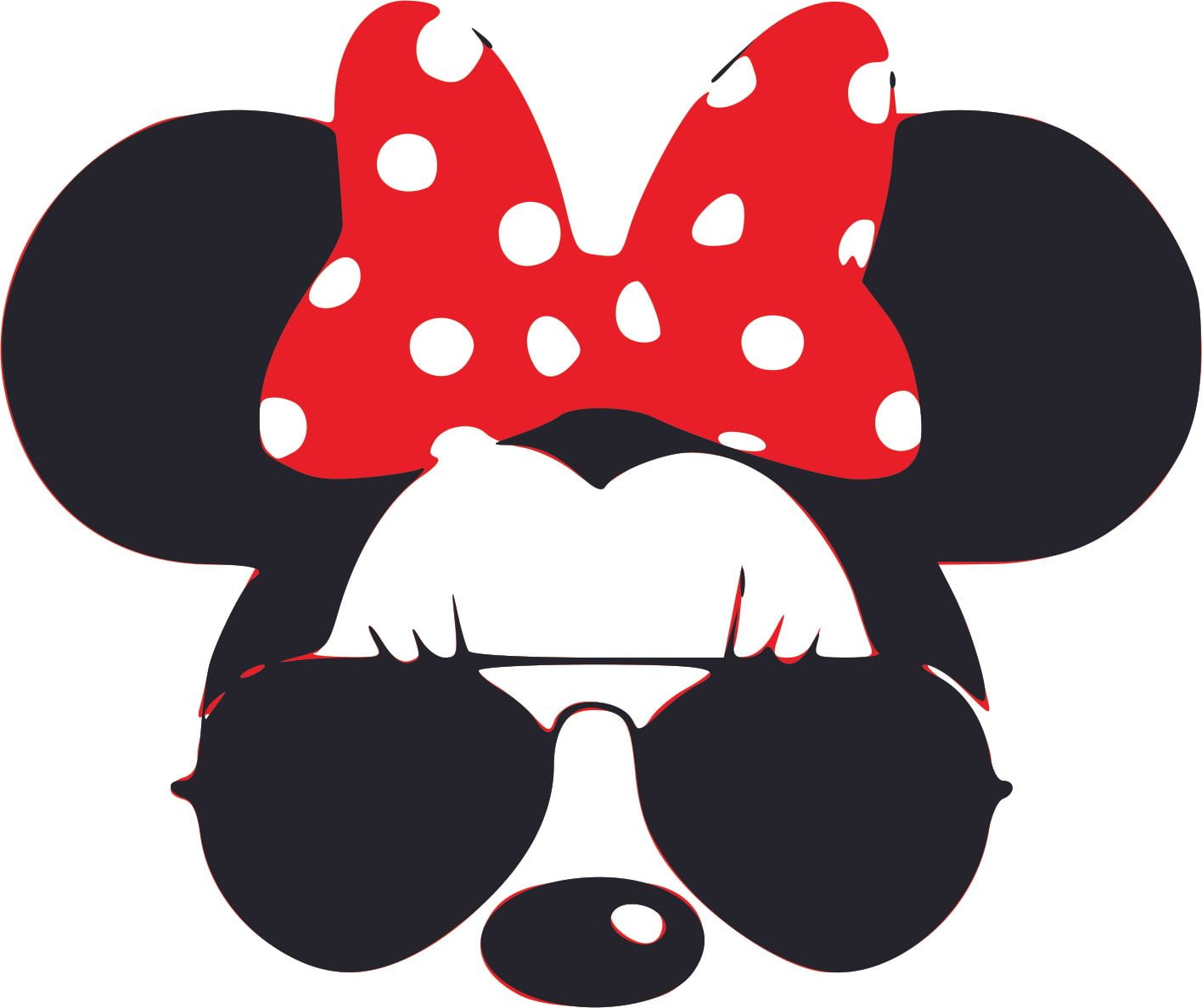 Minnie Mouse Wall Art Design Customized Name Wall Decal - Custom Vinyl ...