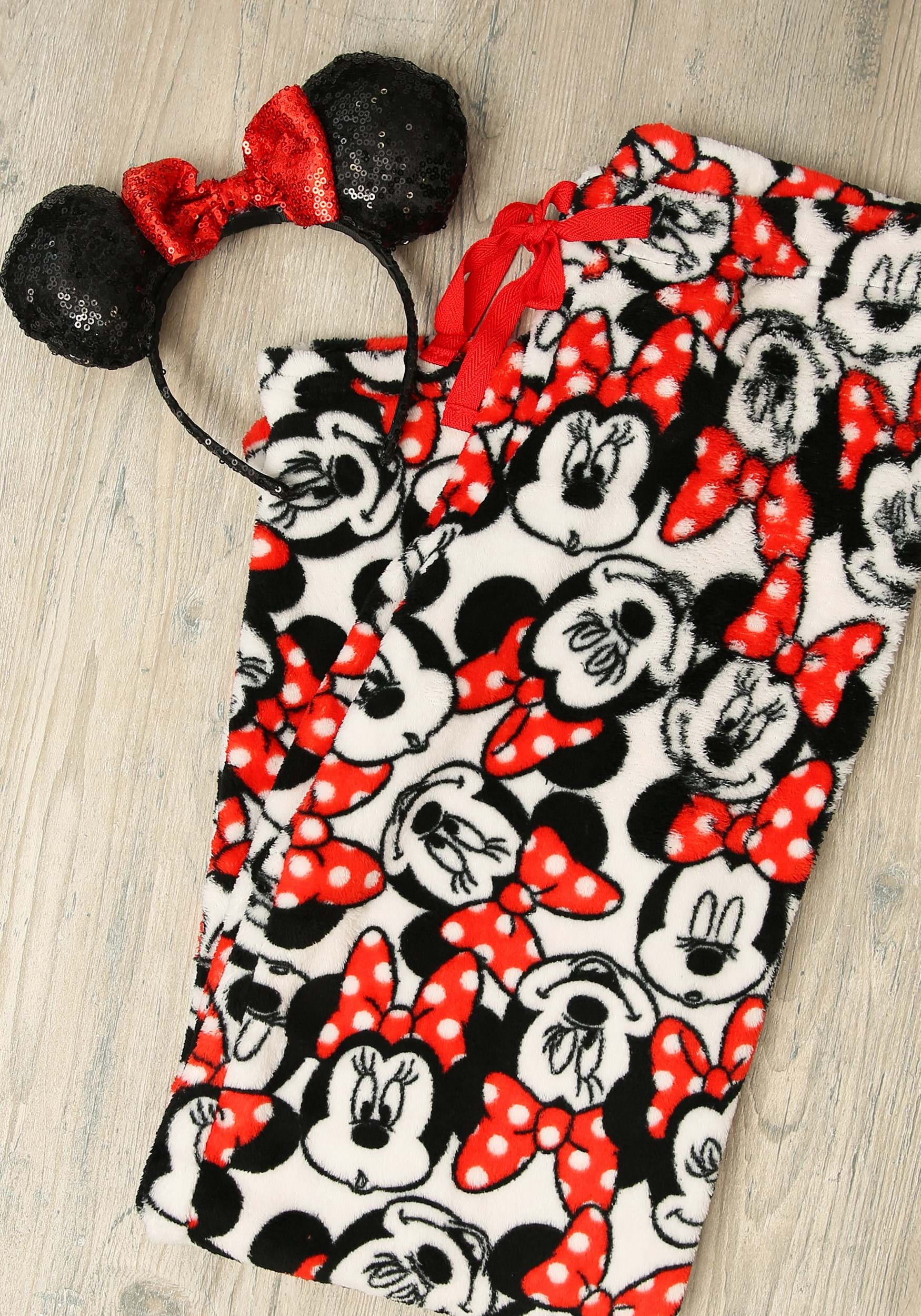 Minnie Mouse White and Red Plush Lounge Pants-Extra Large - Walmart.com