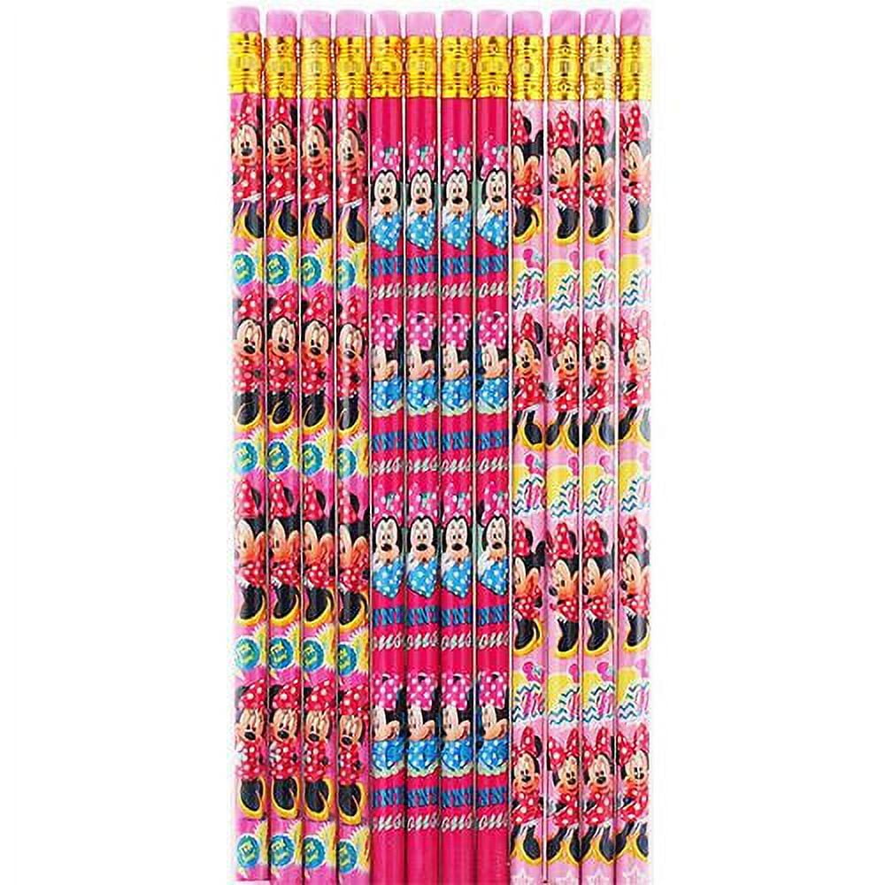 Minnie Mouse Wooden Pencils Pack of 12 - Pink - Walmart.com