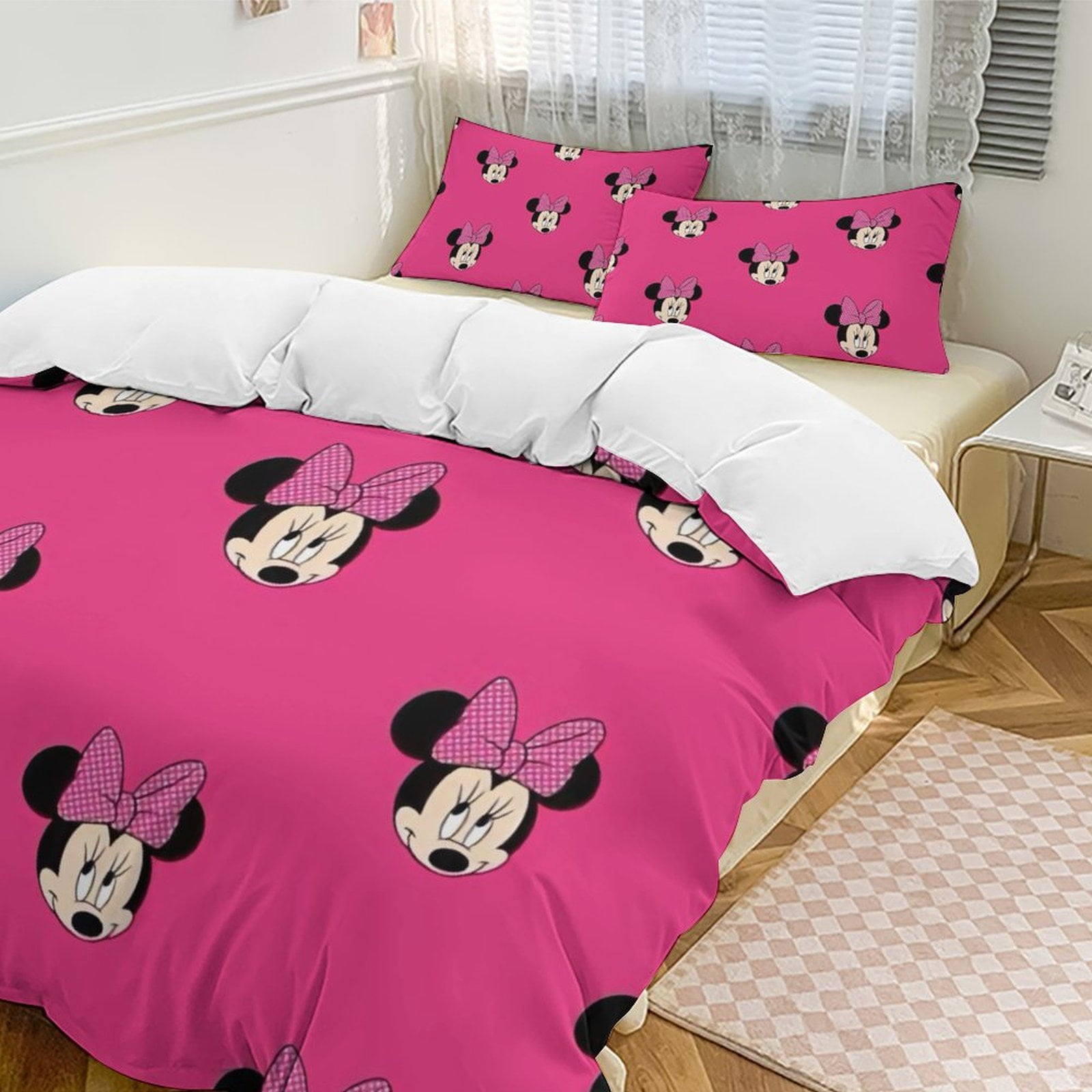 Minnie MouseCartoon Collection 3-Piece Comforter Set, Personalized ...