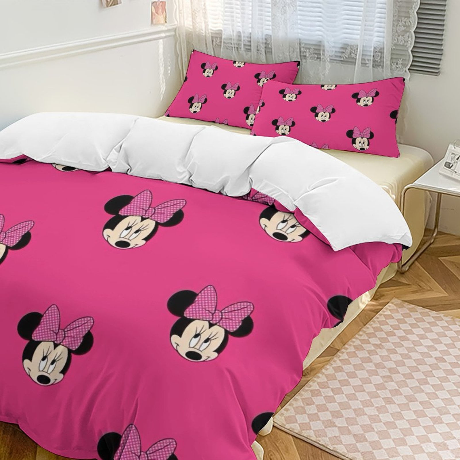 Minnie MouseCartoon Collection 3-Piece Comforter Set, Personalized ...