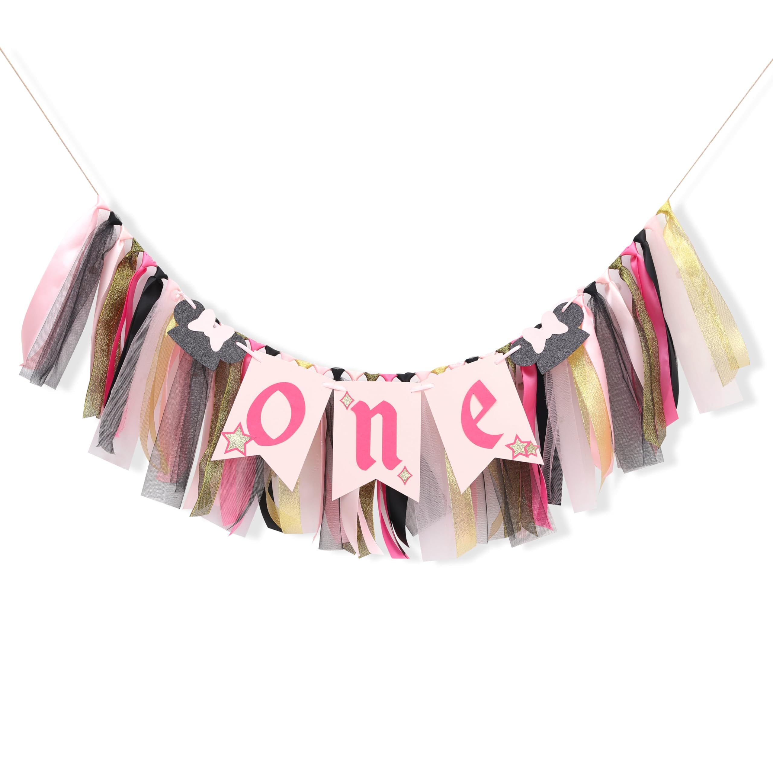 Minnie One High Chair MMF7 Banner - Mouse 1st Birthday Banner, Minnie ...