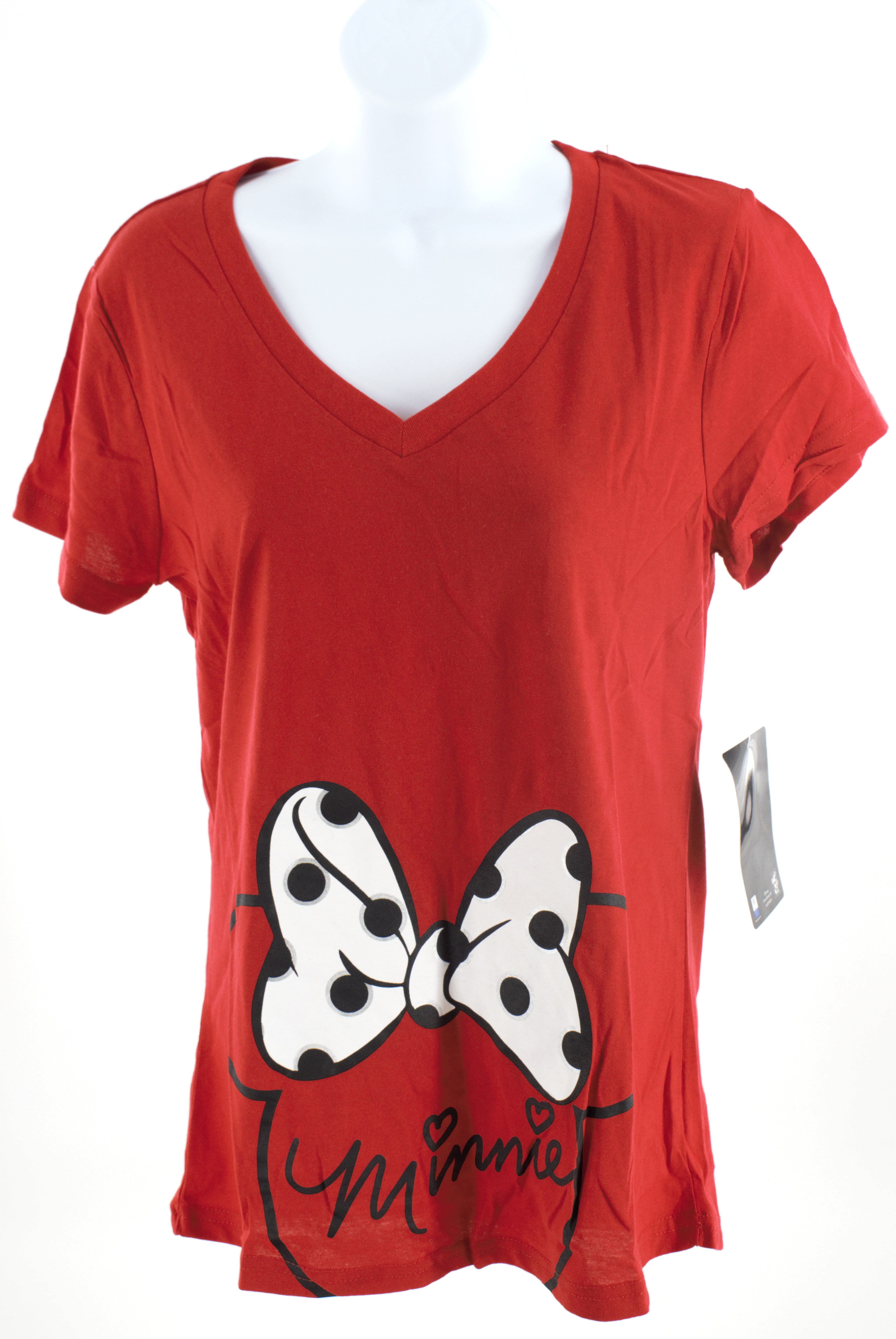 Disney Minnie Signature Box V-Neck Tee - Disney Merchandise - Walmart.com