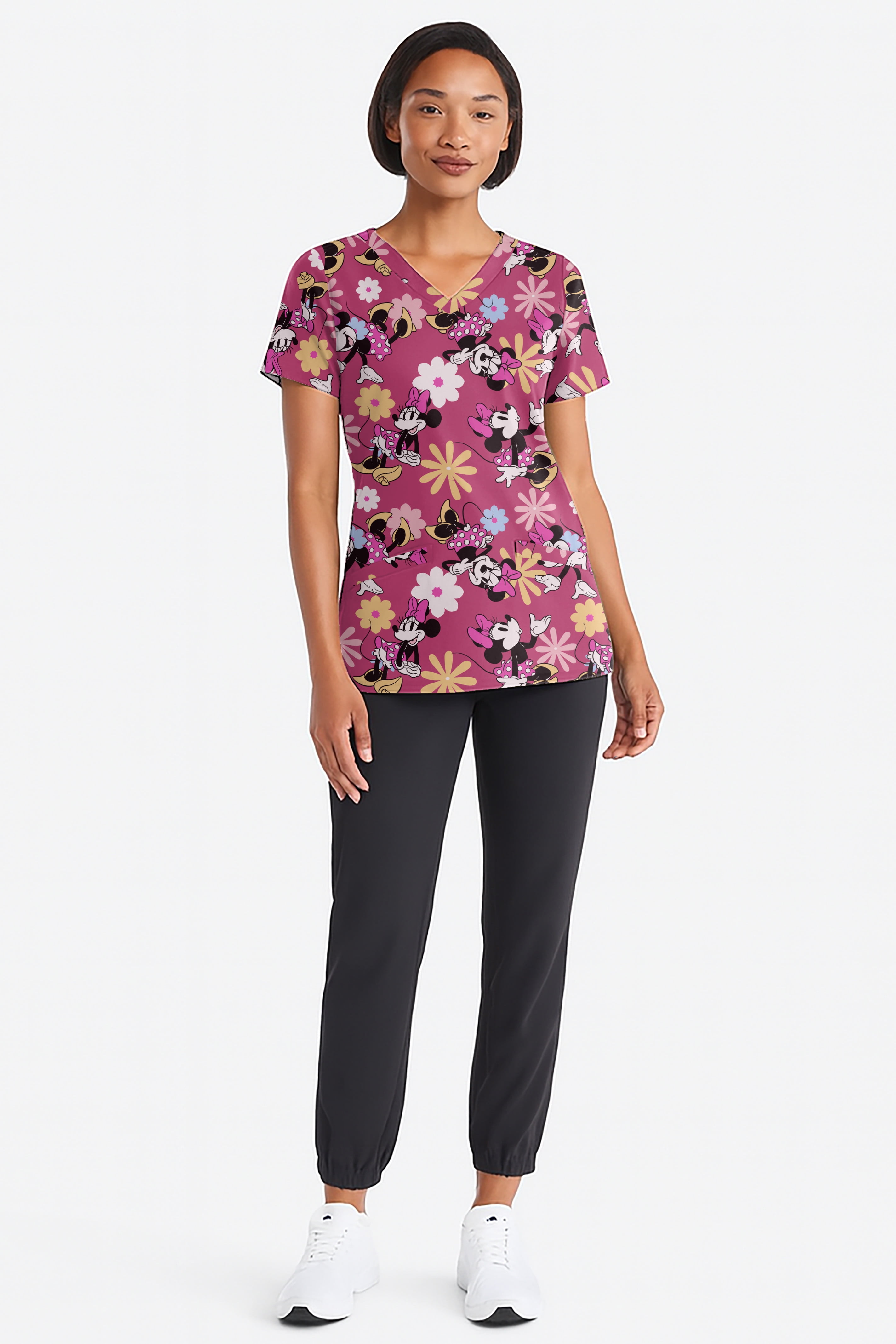 Minnie Women's Graphic Scrub Top, Sizes S-3XL - Walmart.com