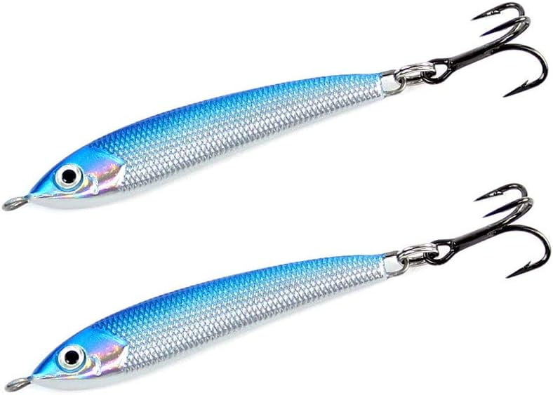 Minnow Jig 2 Pack | | Cast or Jig for Bluefish Albies Drum Bonito and ...
