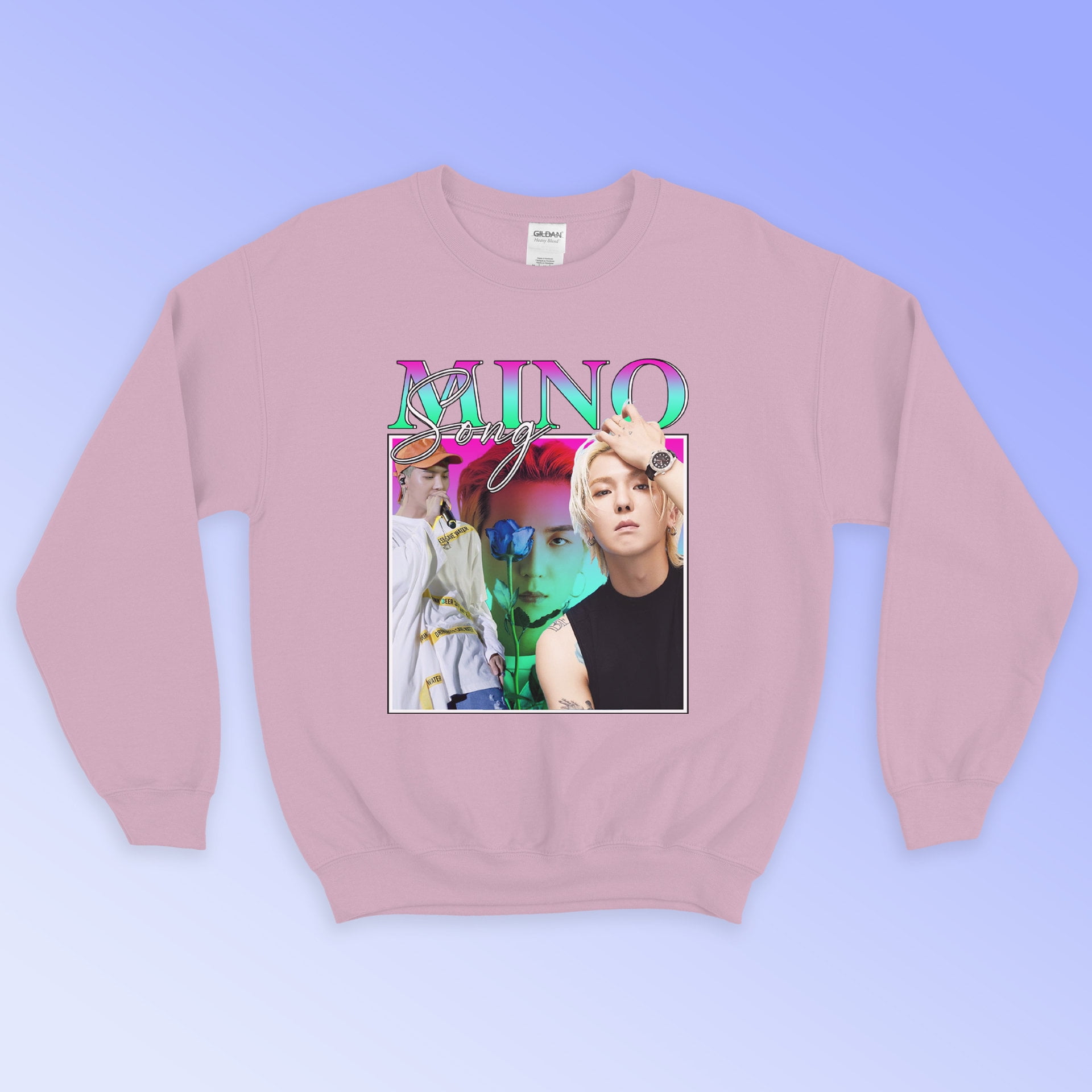 Mino WINNER Sweatshirts Kpop Boyband Singer Celebrity 90s Retro Vintage ...