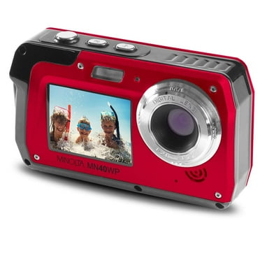 Minolta MN30WP Compact Waterproof Digital Camera, 21 MP/1080p Video, 4x ...