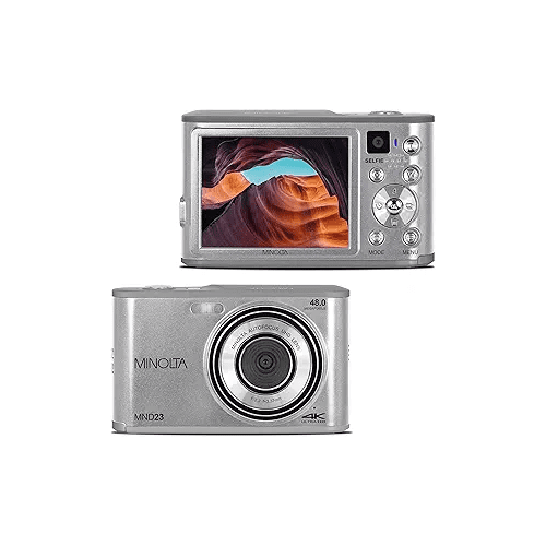 Minolta 48 Mega Pixels Point & Shoot Digital Camera with Rear Selfie ...