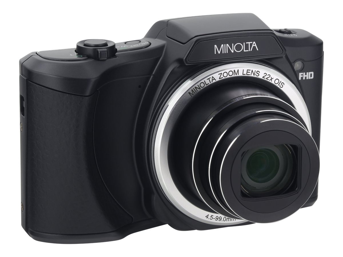 Minolta MN22Z 1080p 22x Zoom Wi-Fi Digital Camera (Black) - Walmart.com